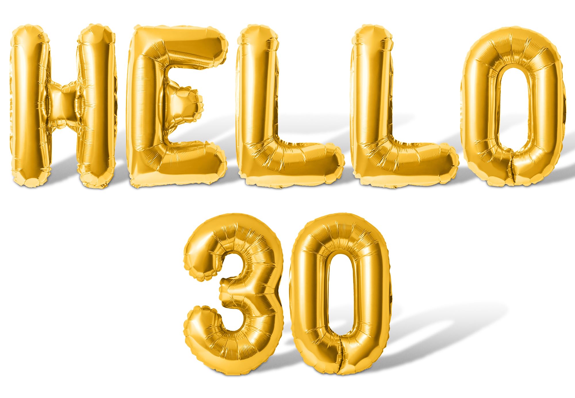 Amazon.com: Letter Balloons - HELLO 30 16" Inch Alphabet Letters Foil ...