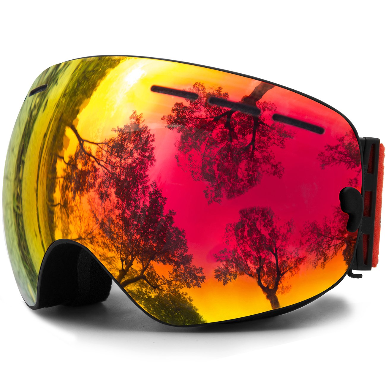 Juli OTG Ski Goggles,Frameless Over Glasses Skiing Snow Goggles for Men ...