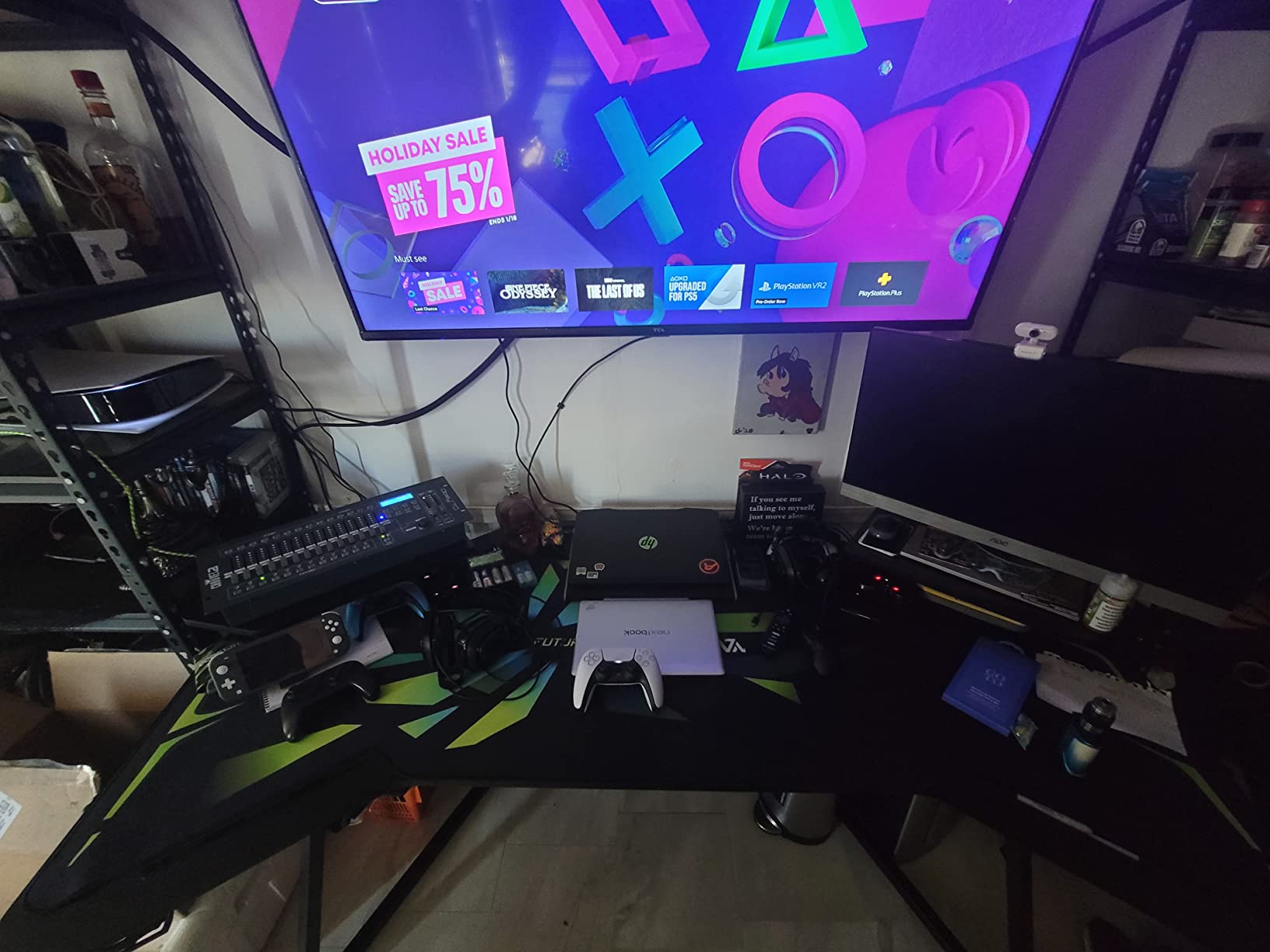 $27/mo - Finance JWX Gaming Desk with Removable Monitor Stand, 72 ...