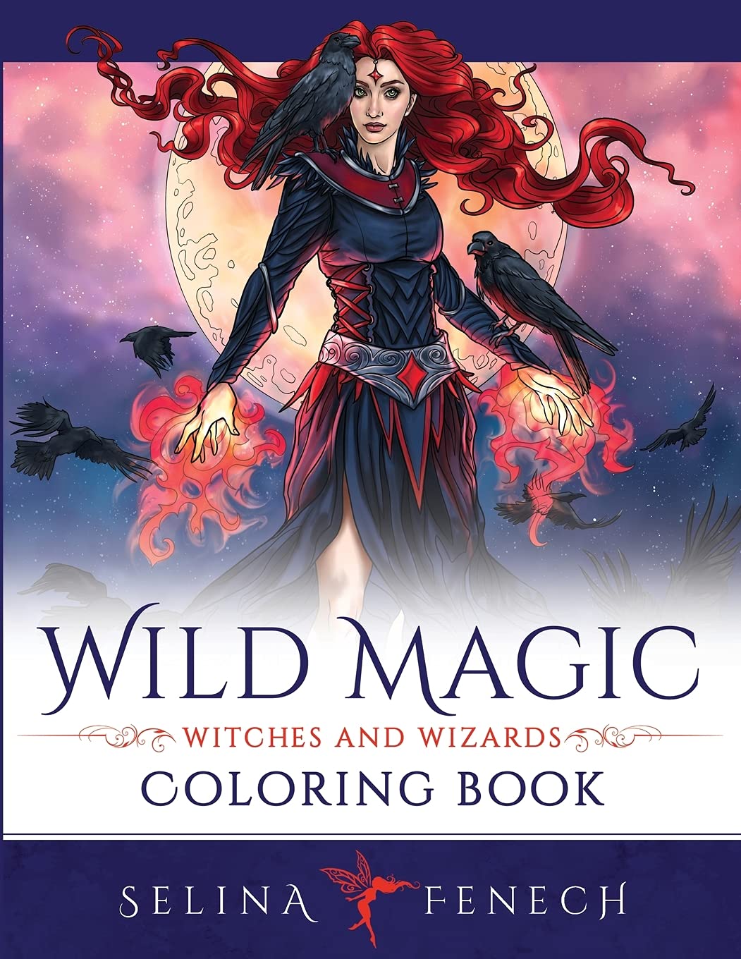 Amazon.com: Wild Magic - Witches and Wizards Coloring Book (Fantasy ...