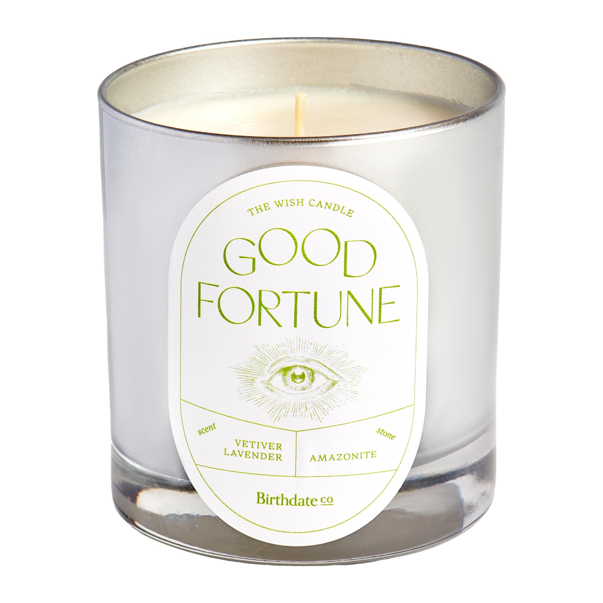 Amazon.com: Wish Candle Good Fortune by Birthdate Co. | Scented Candle ...