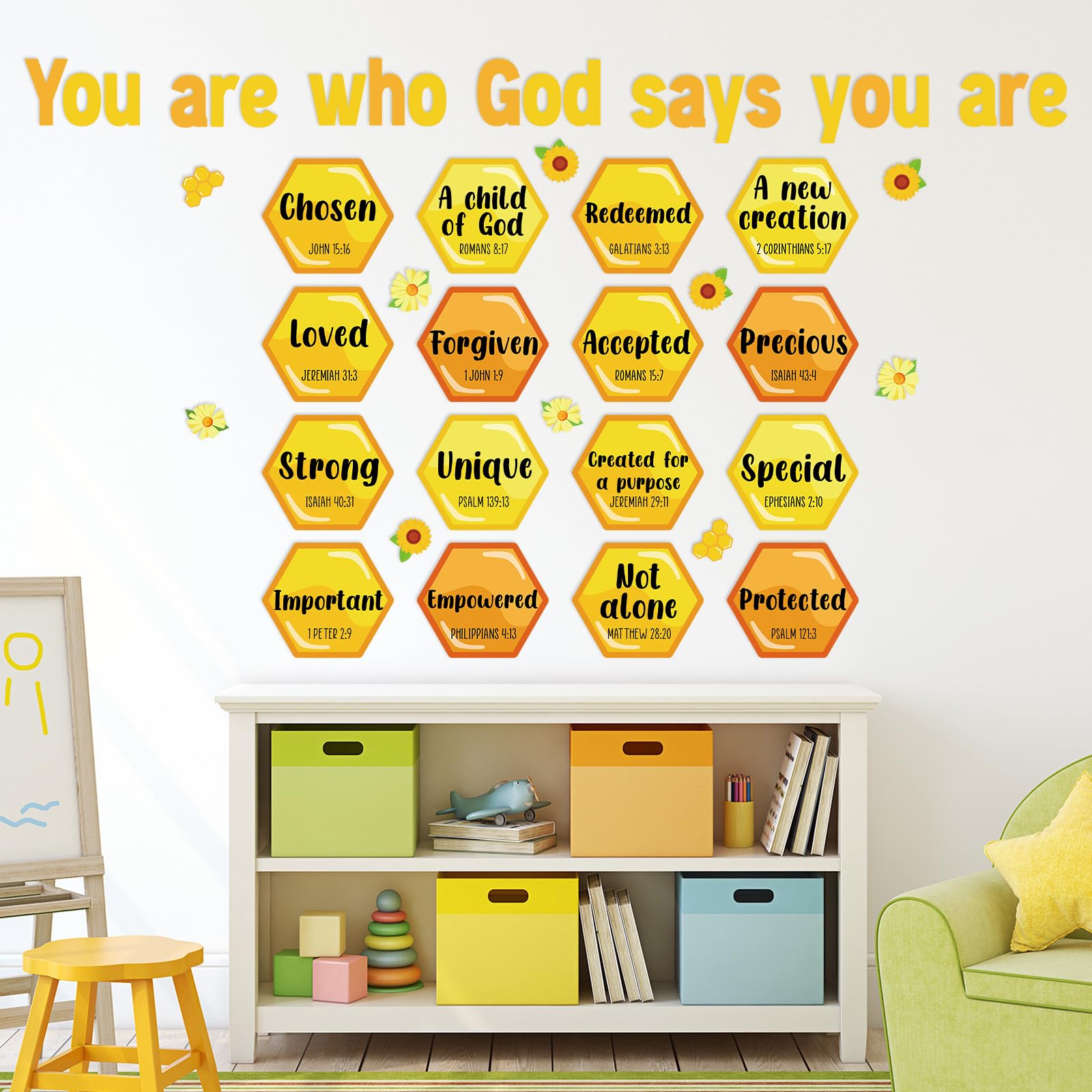Snapklik.com : Christian Bulletin Board Decorations Bee Jesus Bulletin ...