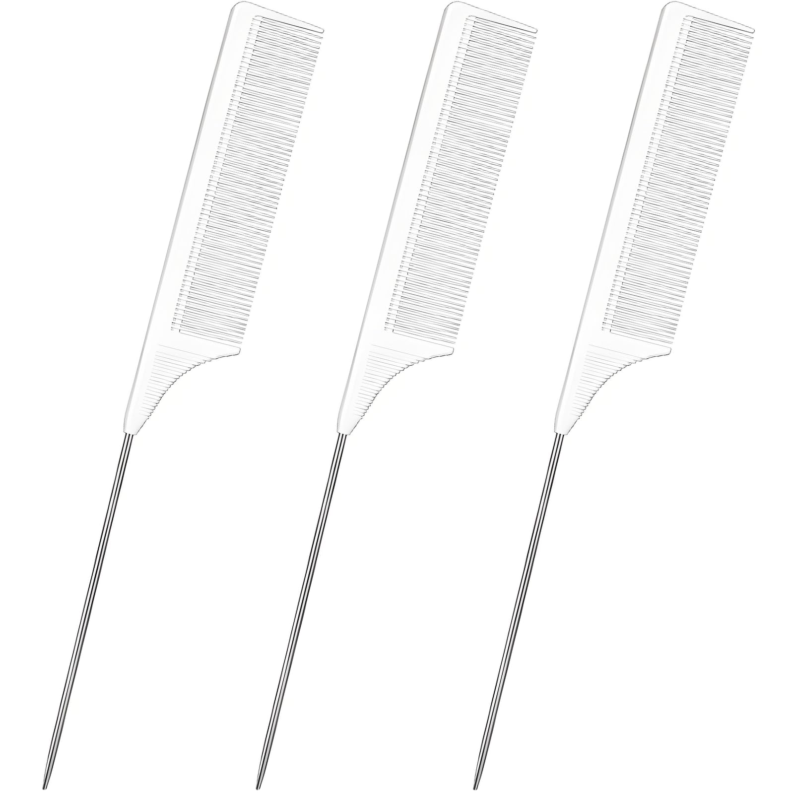 Amazon.com : 3 Pack Hair Rat Tail Combs Set, Parting Rattail, Teasing ...