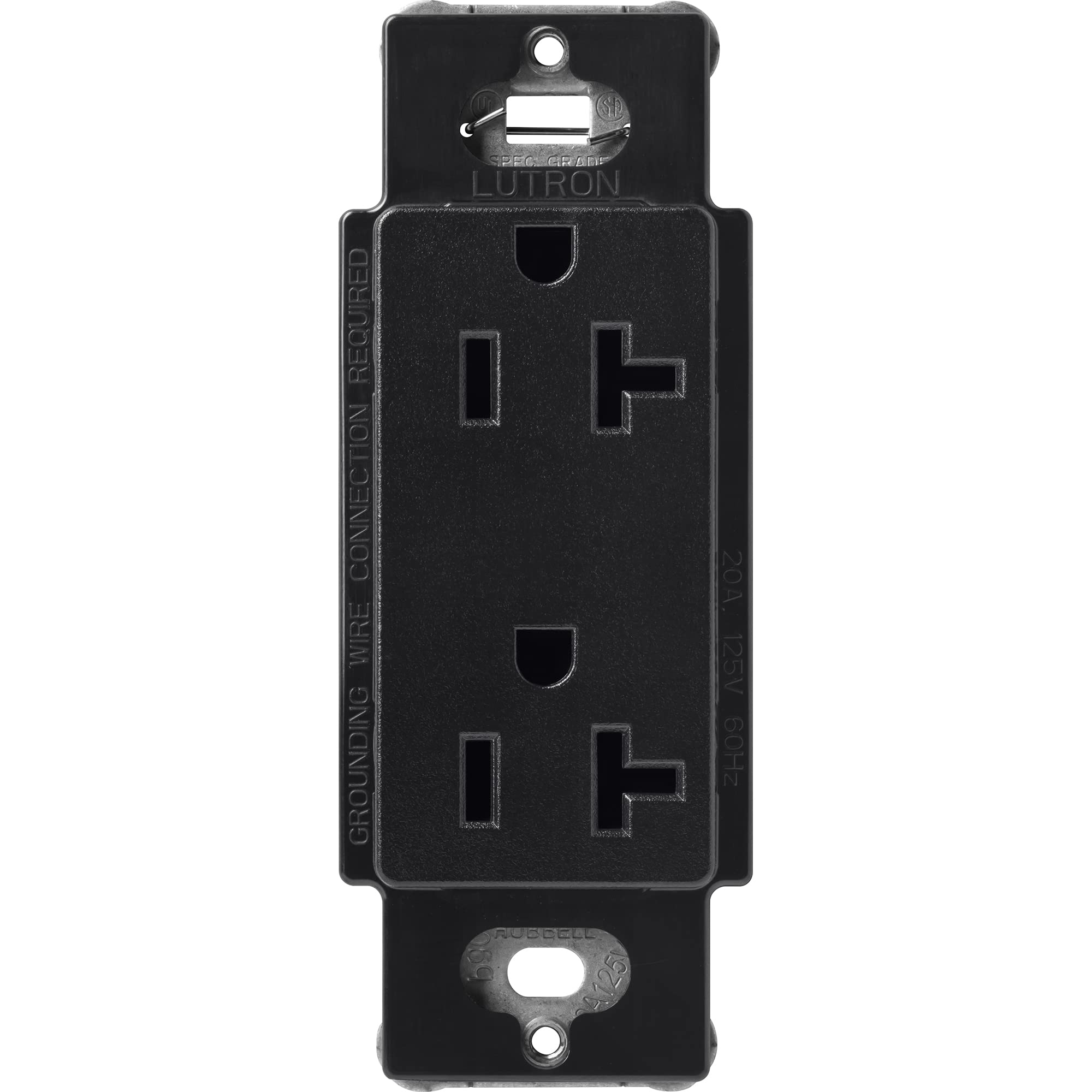 Snapklik.com : Lutron SCR-20-MN Satin Colors 20-Amp Receptacle