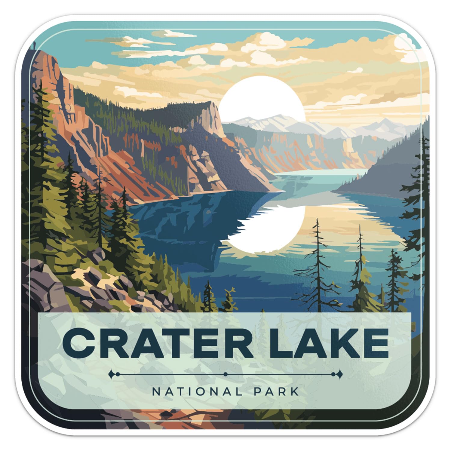 Amazon.com - Crater Lake National Park Sticker - Waterproof Vinyl Decal ...