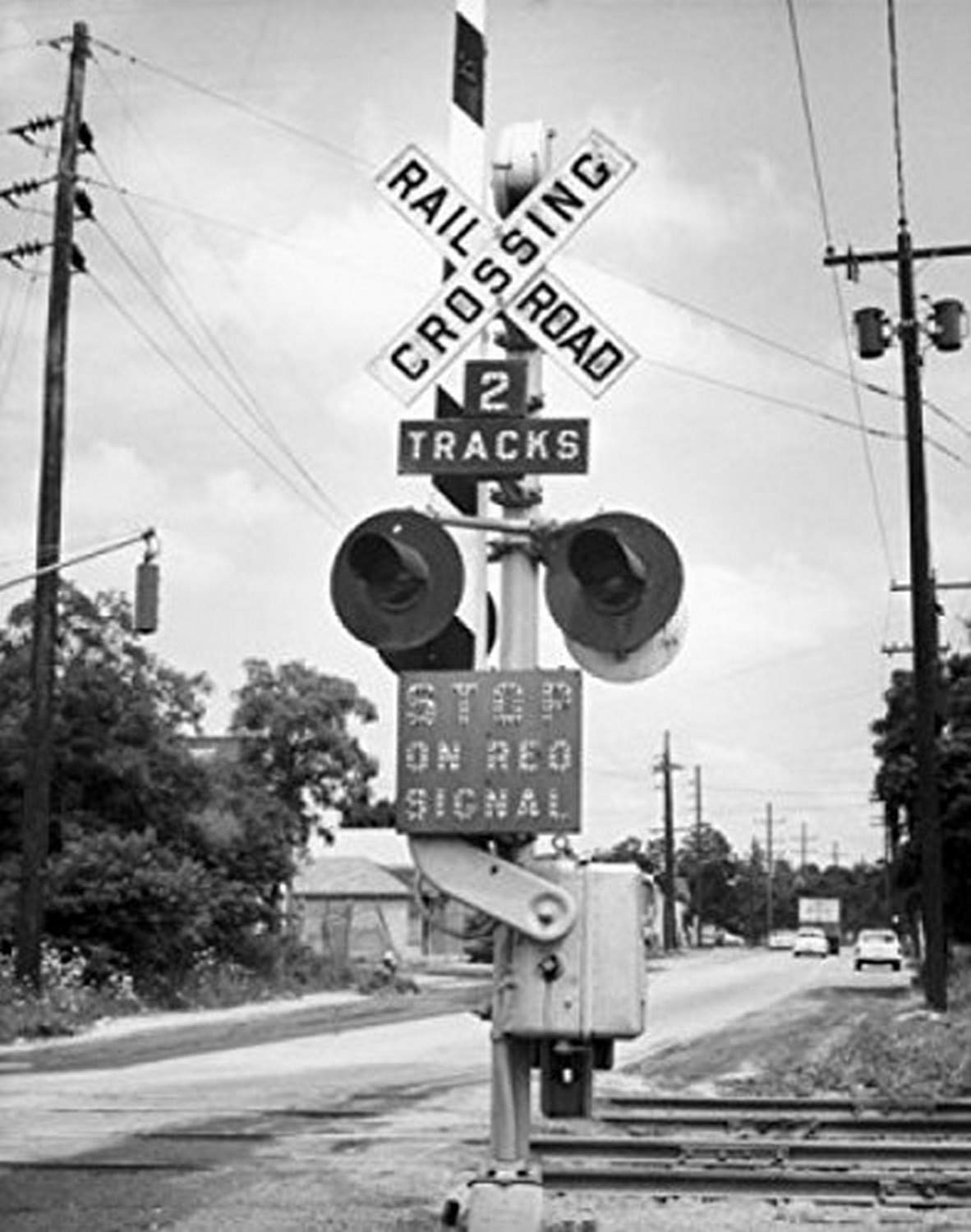 Vintage Railroad Crossing Sign