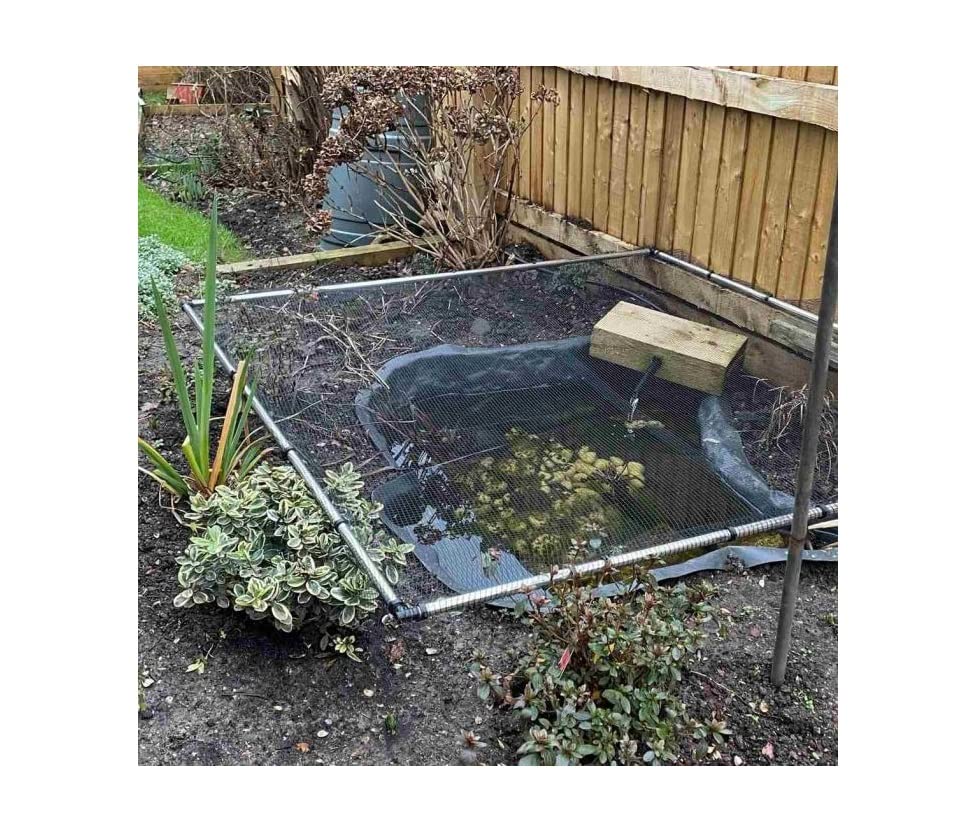 Gardening Naturally Pond Frame With Netting Protection Aluminium Tubing ...