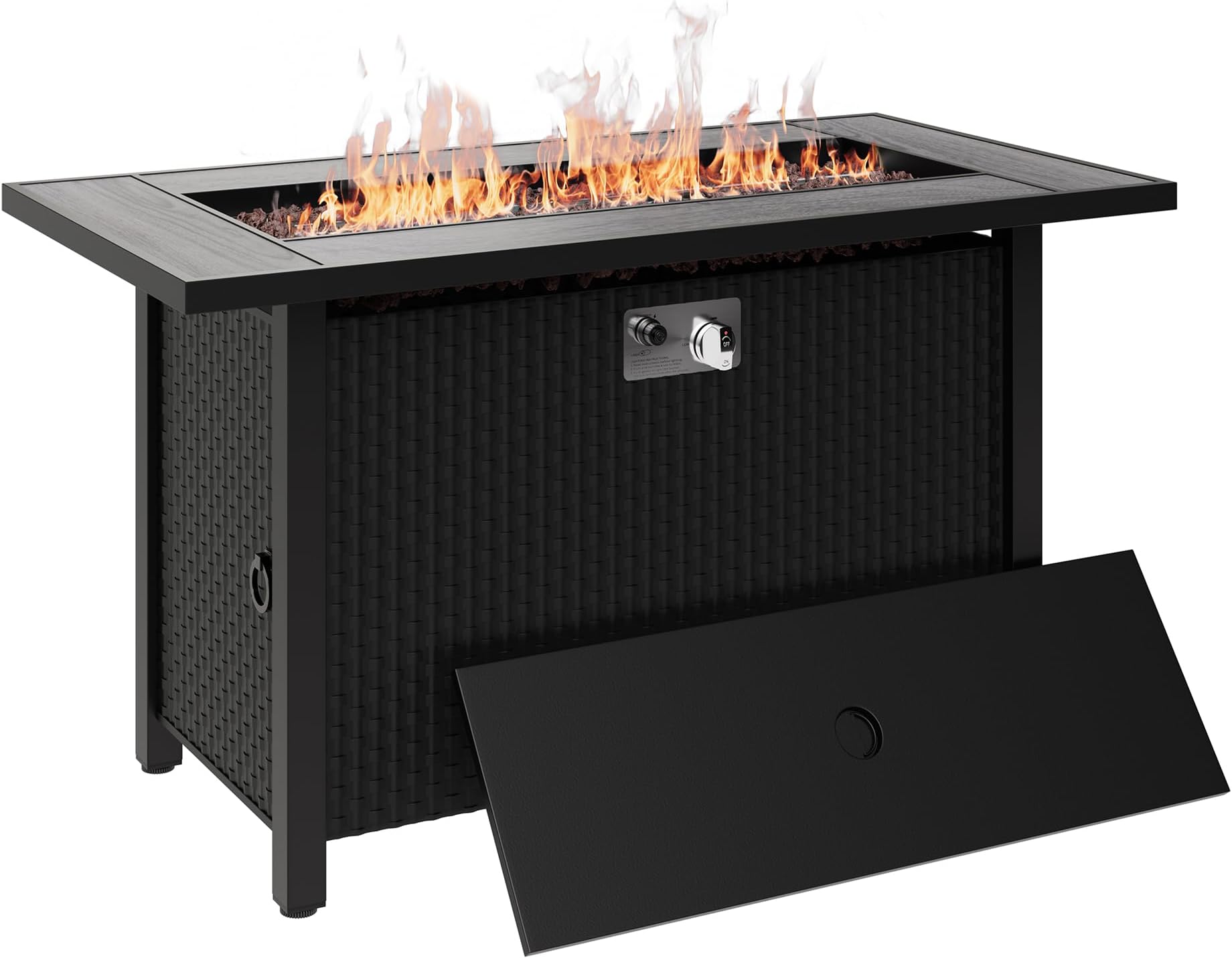 Amazon.com: Vongrasig Propane Fire Table 45 Inch Outdoor Gas Fire Pit ...