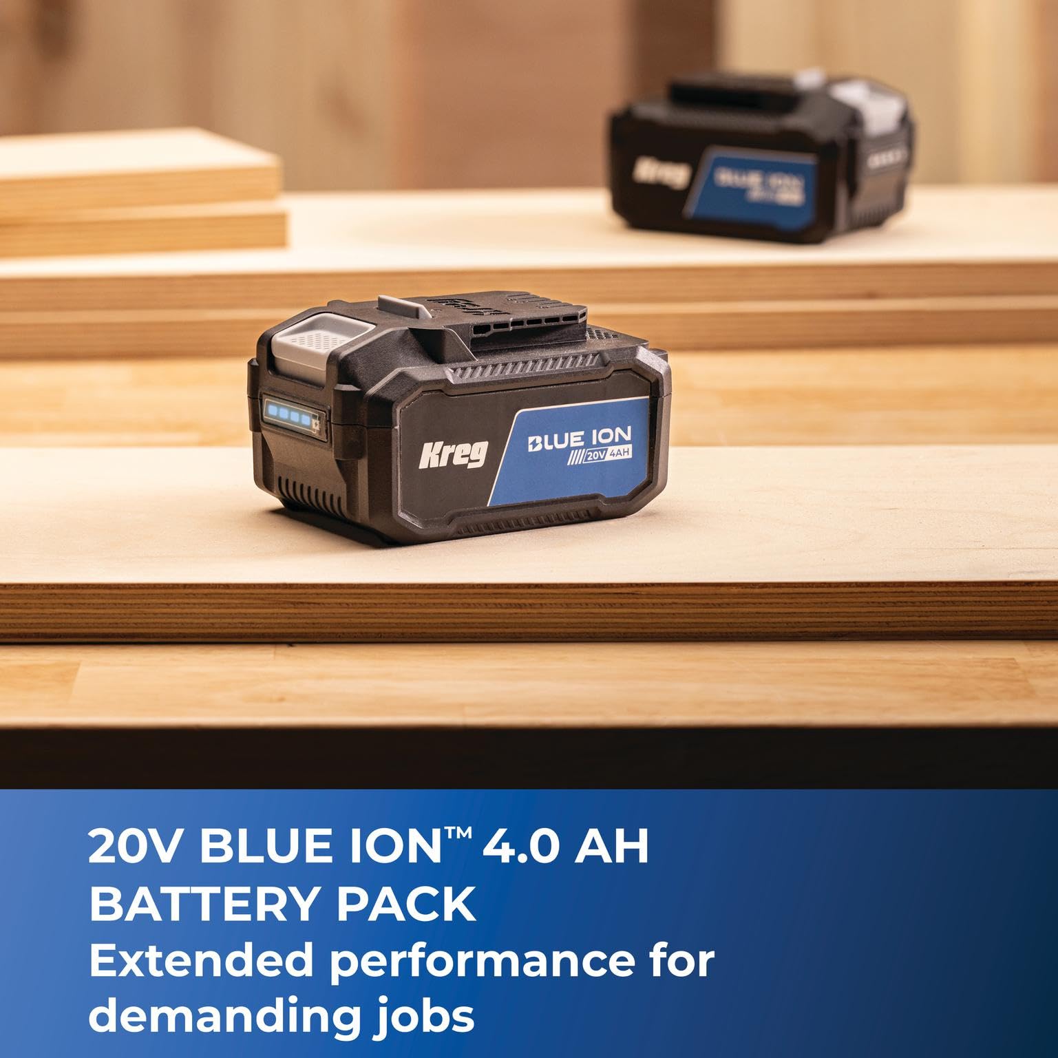 Snapklik.com : 20V Blue Ion 4Ah Battery Pack - Rechargeable Cordless ...