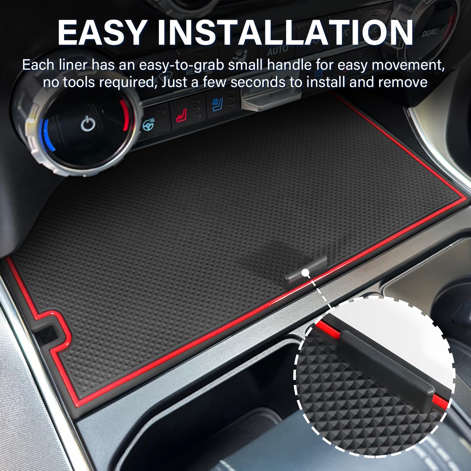 Snapklik.com : Center Console Cover For Ford F150 Accessories 2021-2024 ...