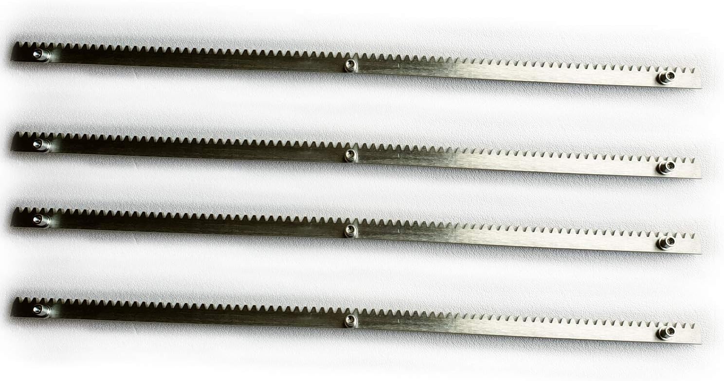 Amazon.com: 4 Steel Gear Rack Sliding Gate Opener Teeth Track Gate ...