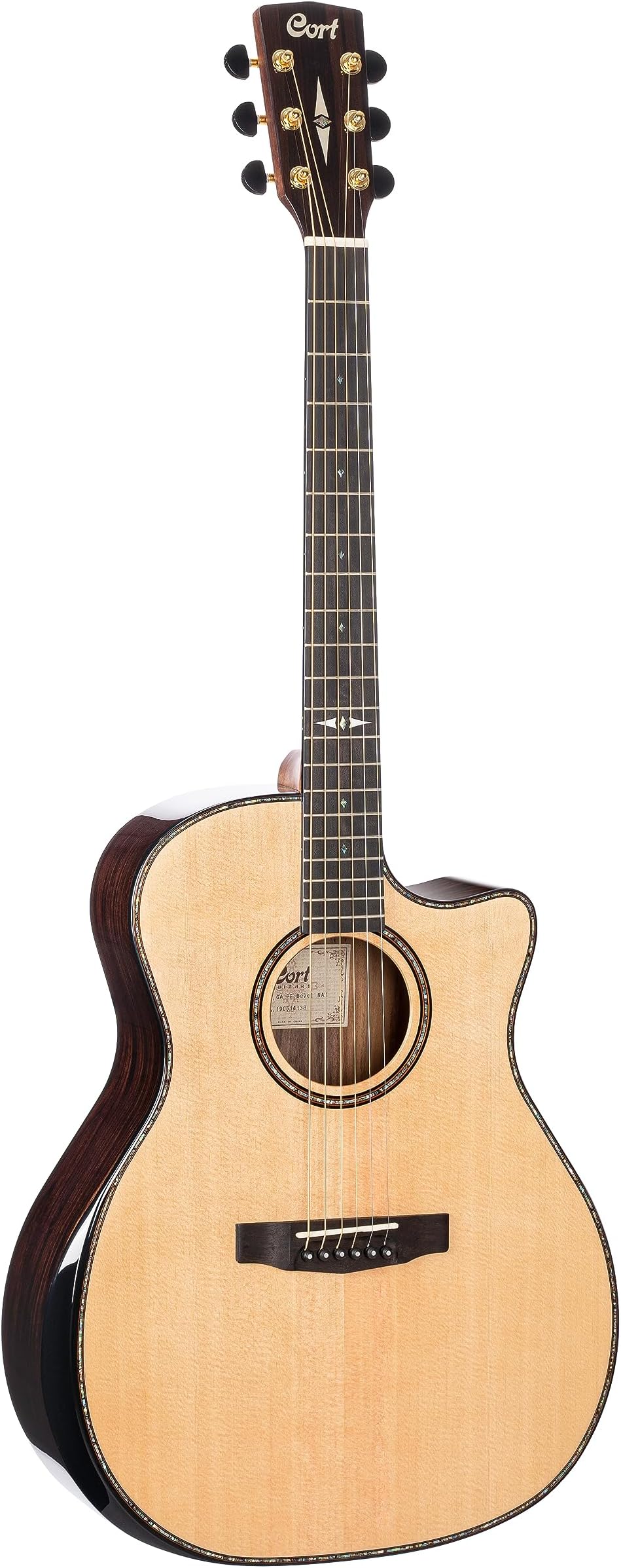 Amazon.com: Full Size 41 Inch Acoustic Guitar Cutaway and Acoustic ...