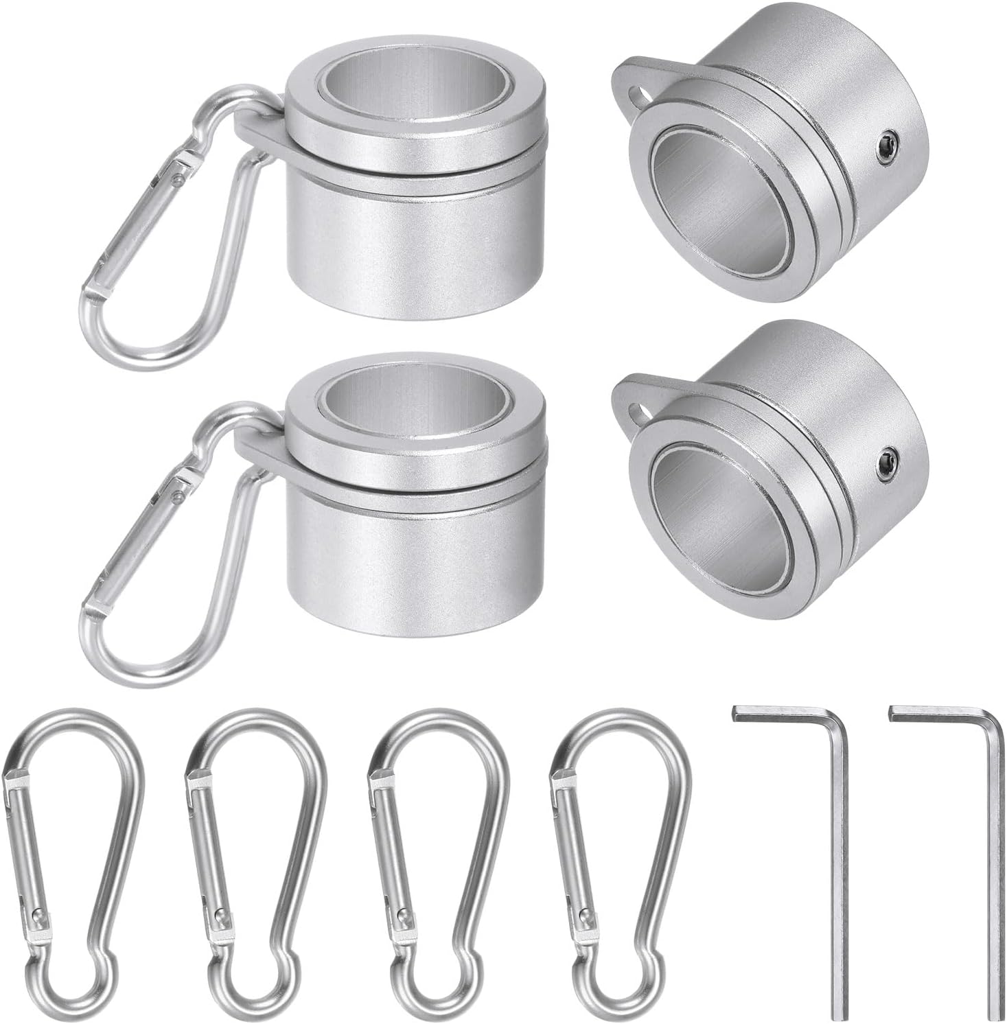 Amazon.com : uxcell 4pcs Flag Pole Rings, Aluminum Alloy Flagpole Rings ...