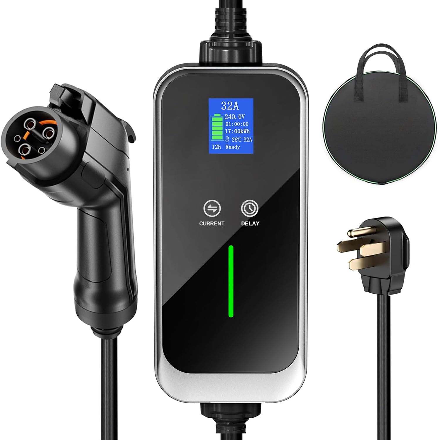 Amazon.com: EVJUICION Level 2 EV Charger 32Amp 220V-240V 25FT Charging Cable NEMA 14-50 Plug ...