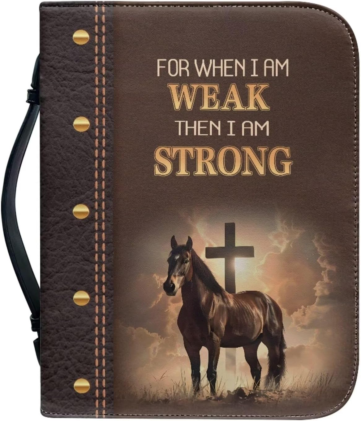 Amazon.com: Bible Cover Case for Men, Large Bible Bag, Bible Carrying ...
