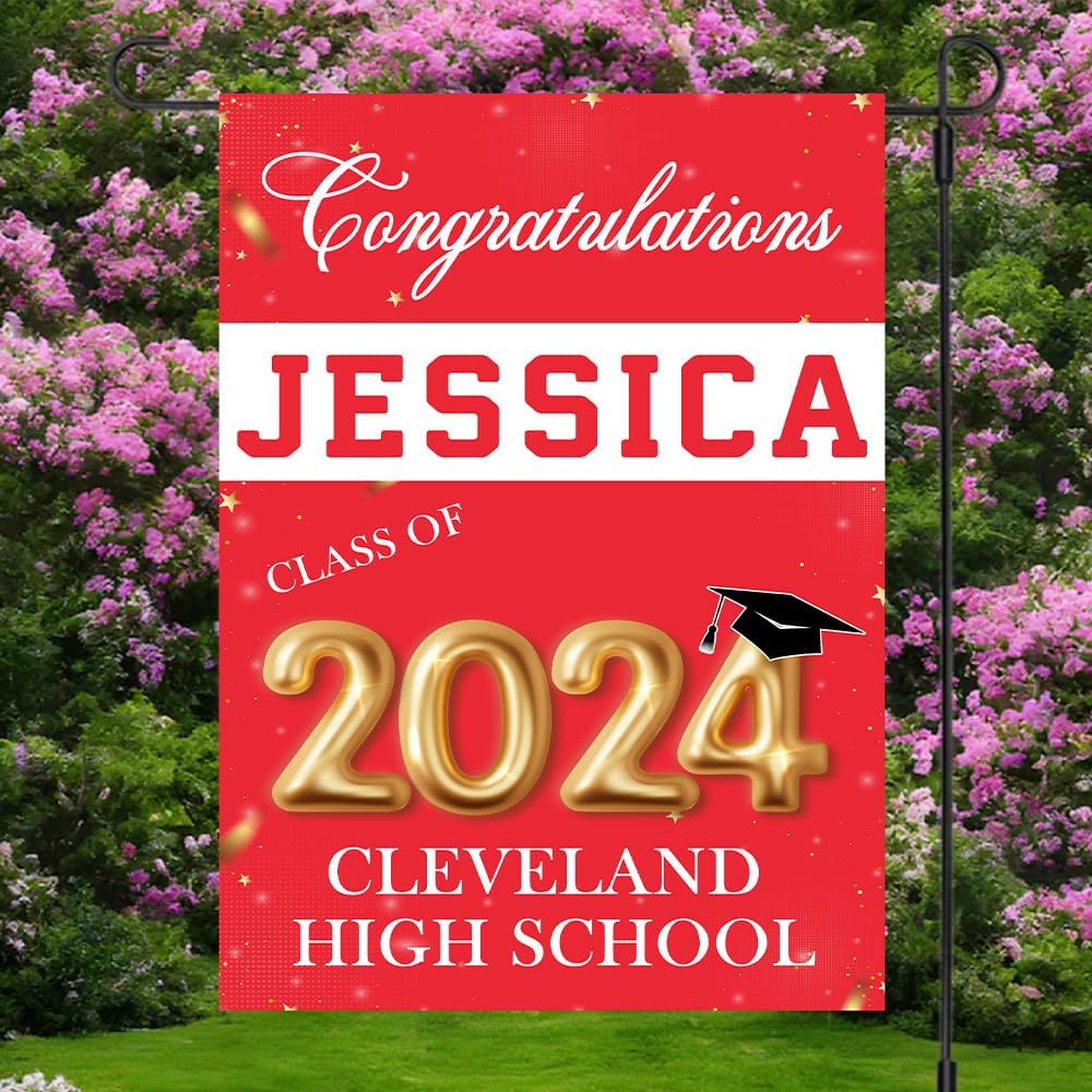 Amazon.com: Chiside Graduation Flag 2024, Graduation House Flags 2024 ...