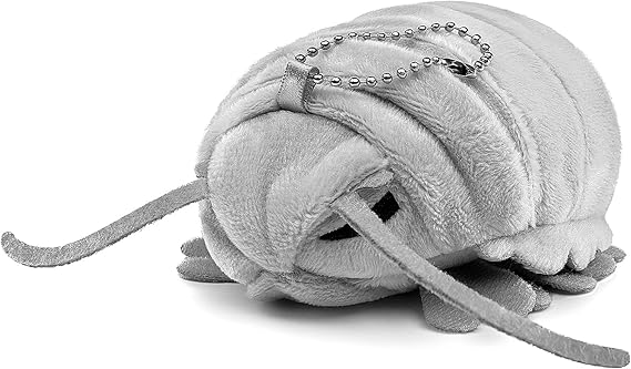 Amazon.com: Frankiezhou Home Isopod Plush Keychain Toy - Realistic Grey ...