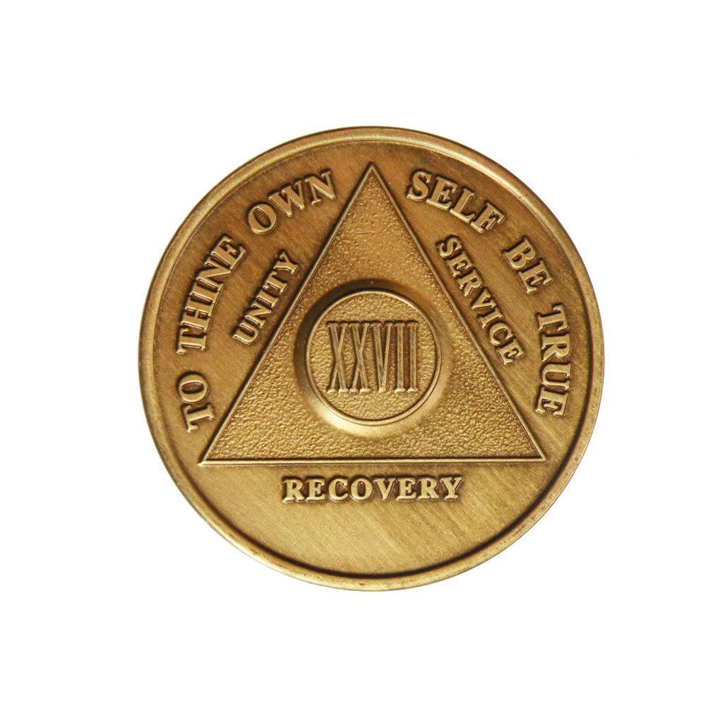 Amazon.com: 27 Year Bronze AA (Alcoholics Anonymous) - Sober / Sobriety ...