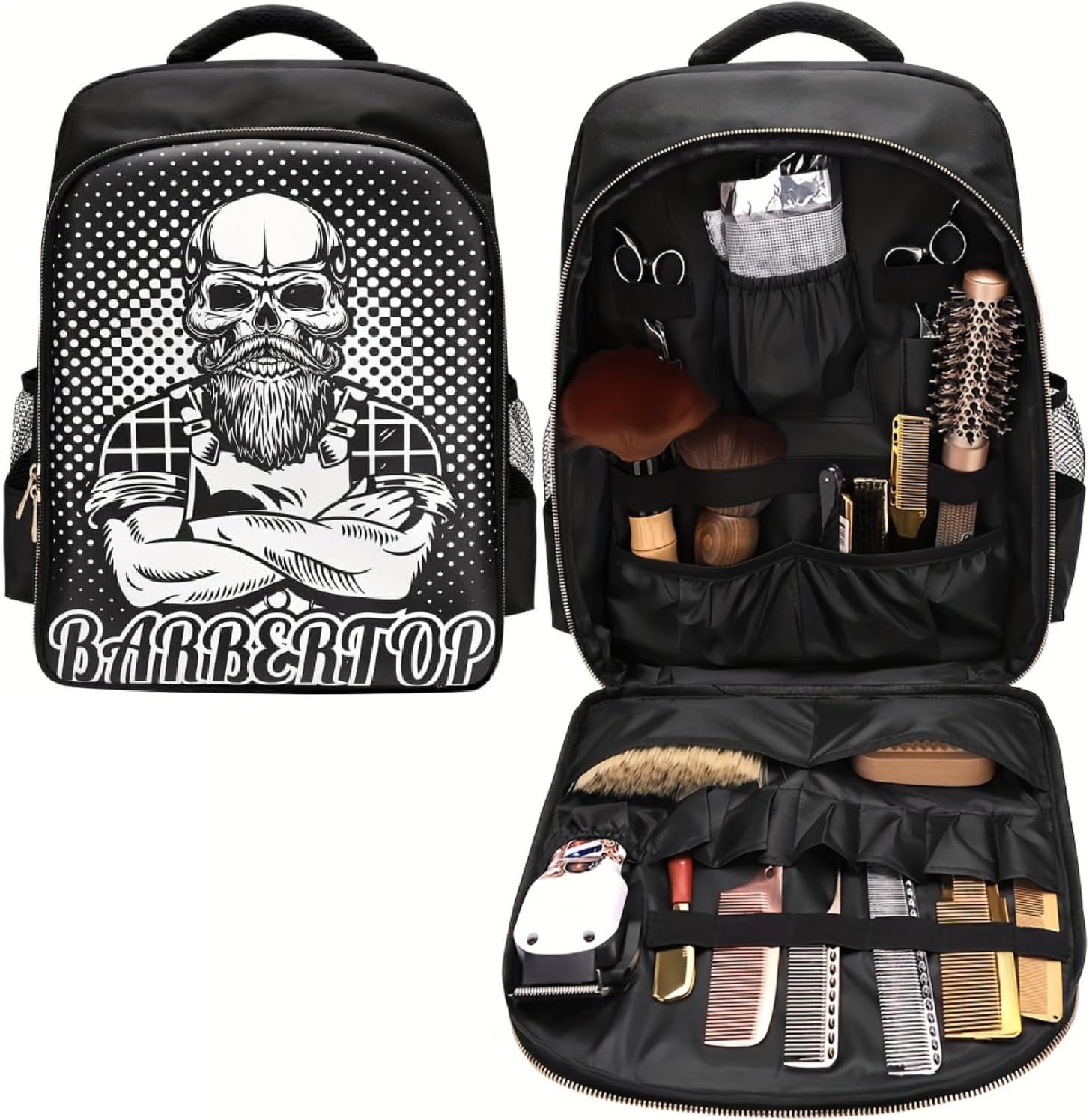 Amazon.com: Barber Travel Bag Backpack BAEBERPLAN Large Organizer for ...
