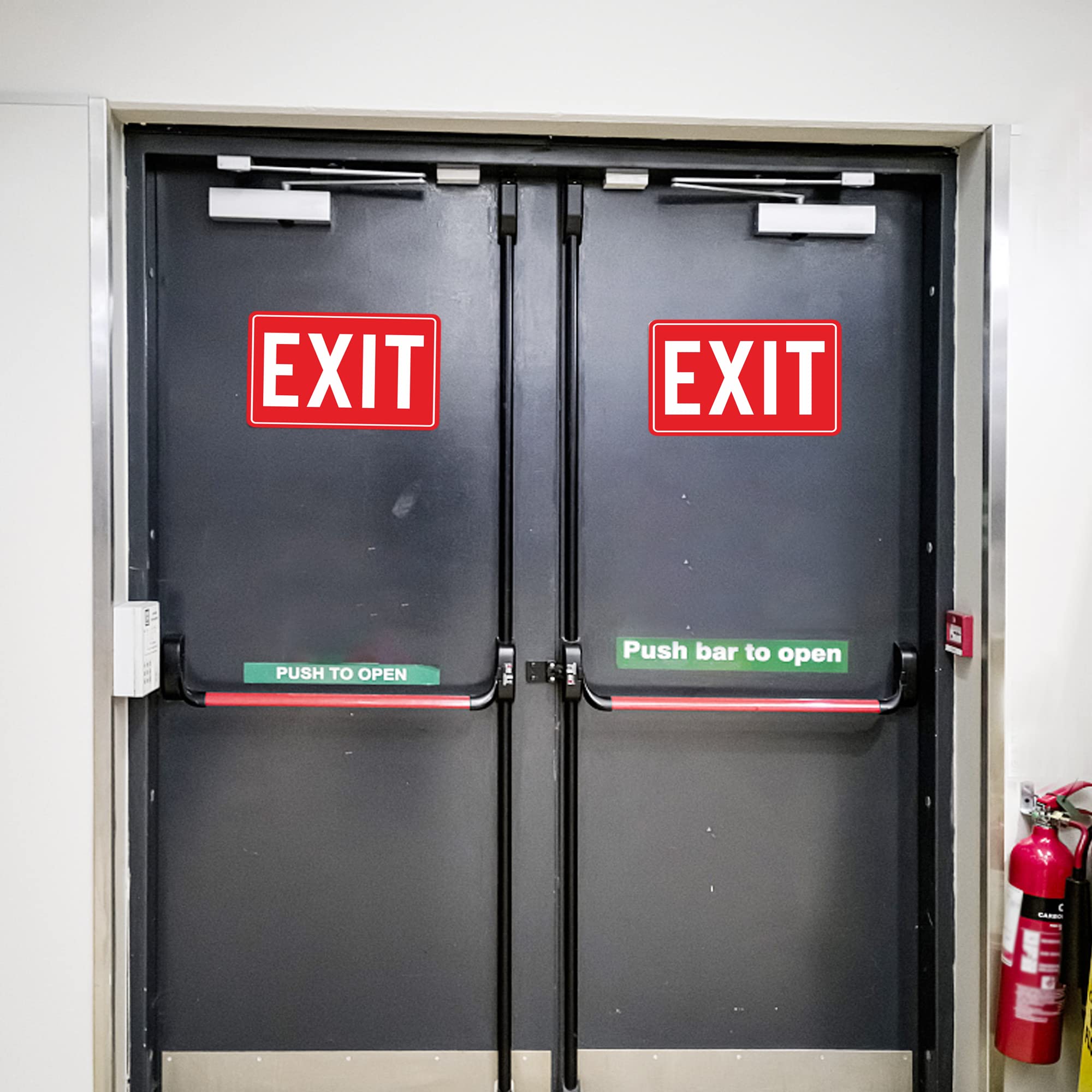 Snapklik.com : Exit Signs For Business, 5-pack 10x7inch Premium Self ...