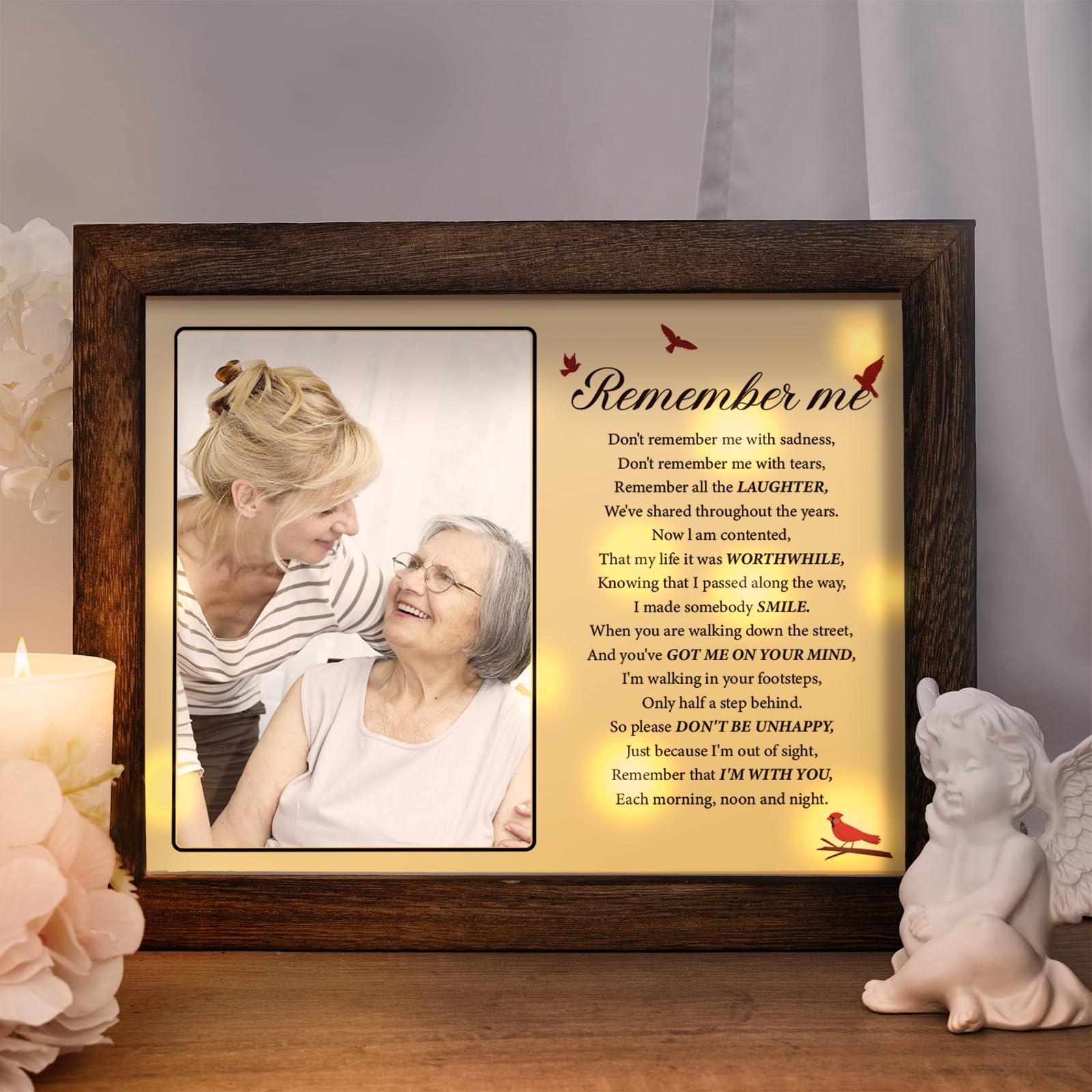 Snapklik.com : Sympathy Gift In Heaven LED Memorial Shadow Boxes ...