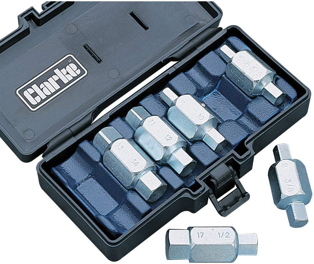 Draper 56627 Car Axle Gearbox Oil Sump Drain Key Plug Kit Set, 5 Pieces ...