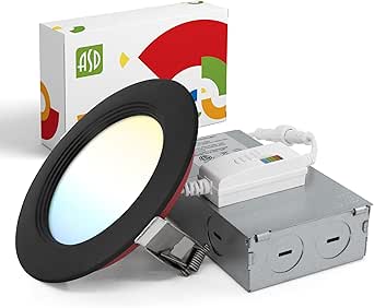 ASD Fire Rated Recessed Light 4 Inch, 12W 120-277V, Round Mini Panel ...