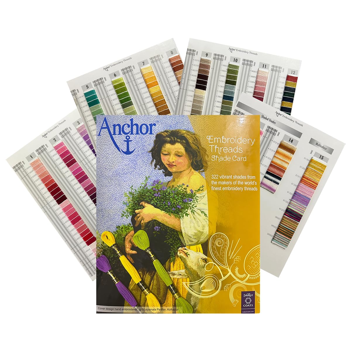 EmbroideryMaterial Anchor Embroidery Threads RAL Shade Card, Fabric ...