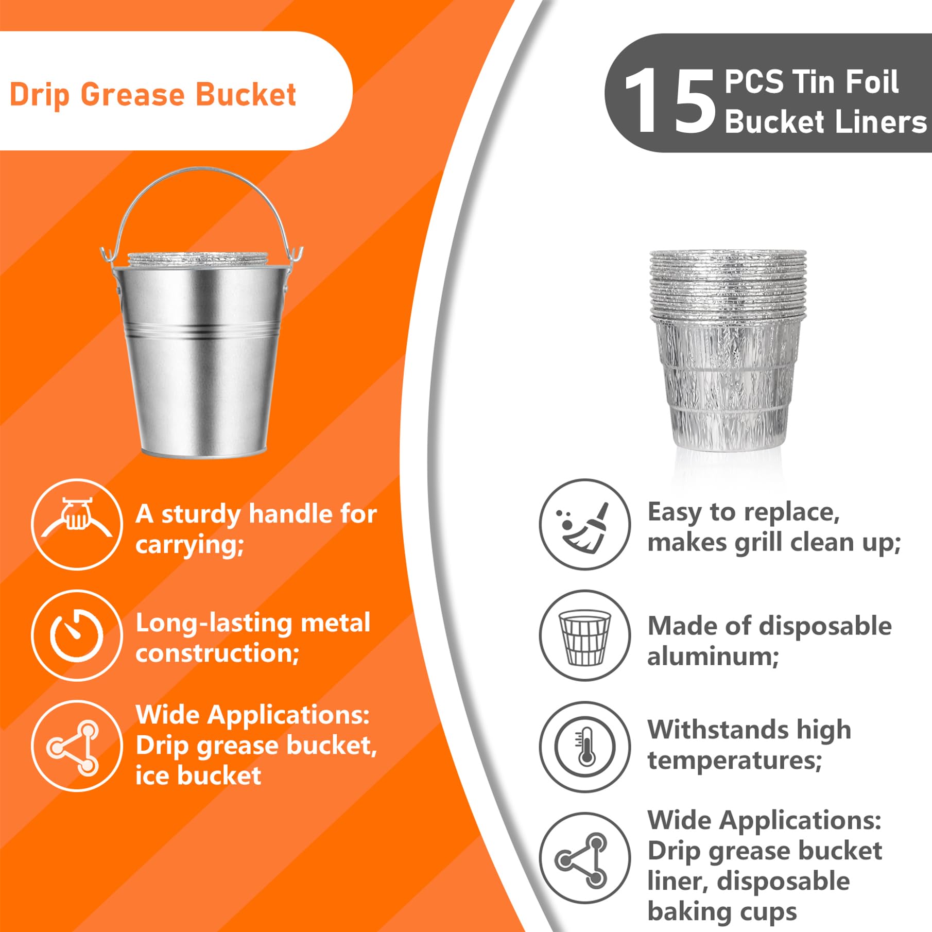 Snapklik.com : Drip Grease Bucket For Traeger Pit Boss REC TEC Oklahoma ...