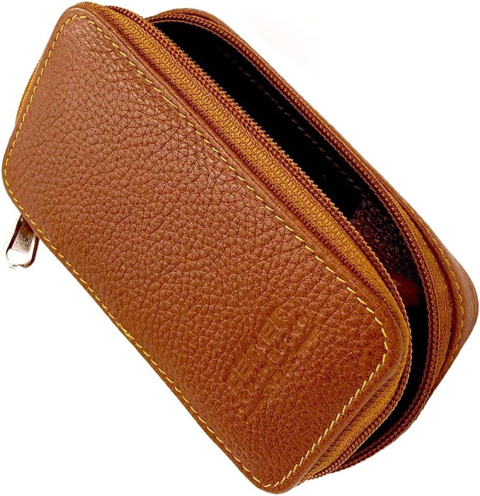 Amazon.com: Parker Genuine Leather Double Edge Safety Razor Zippered ...