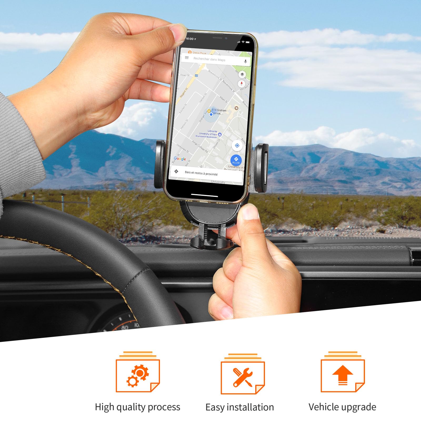 Snapklik.com : Dash Phone Mount For 2024+ Jeep Wrangler JL Adjustable ...