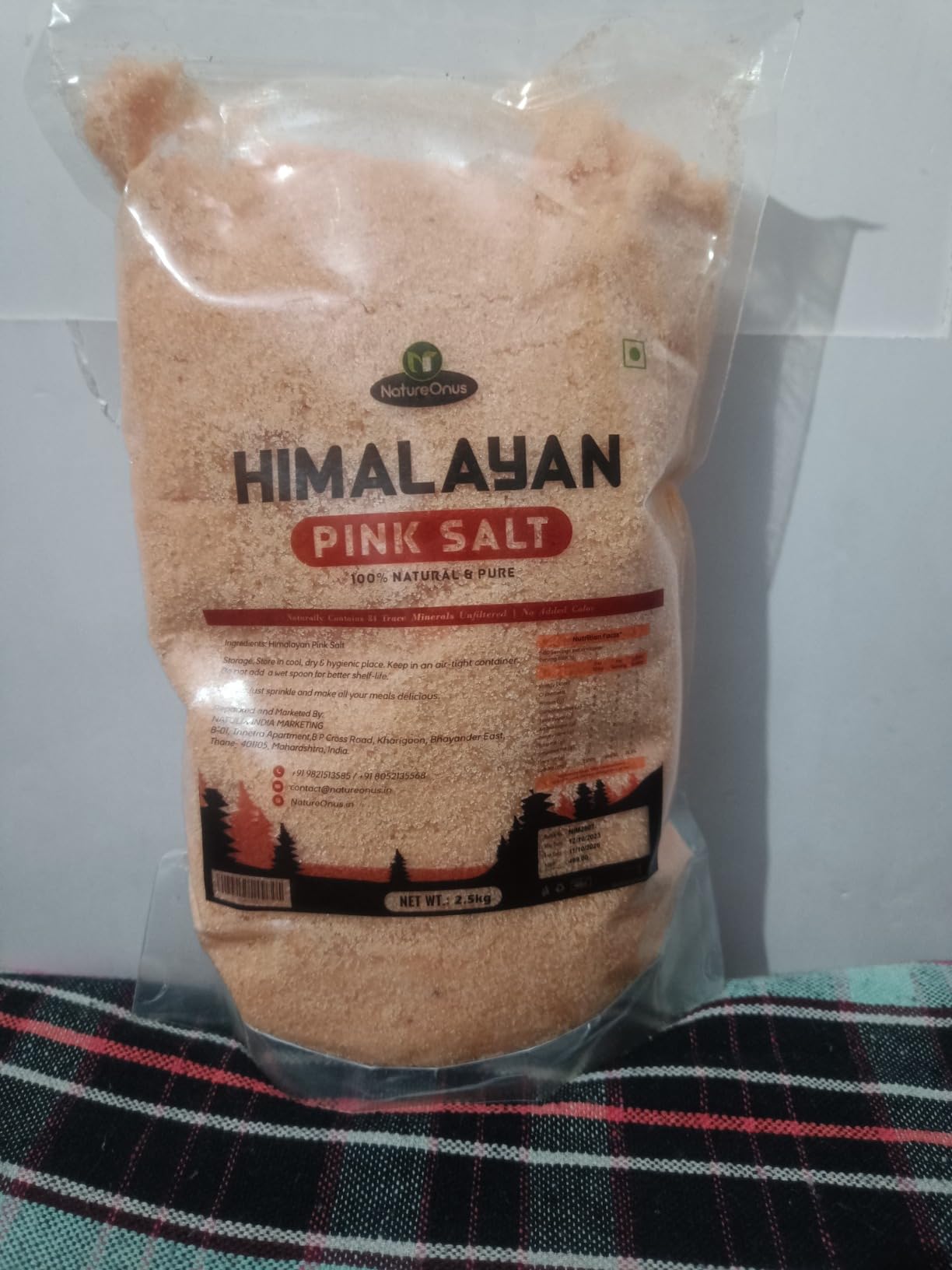 NatureOnus Himalayan Pink Rock Salt 250g | Nutrients and Minerals Rich ...