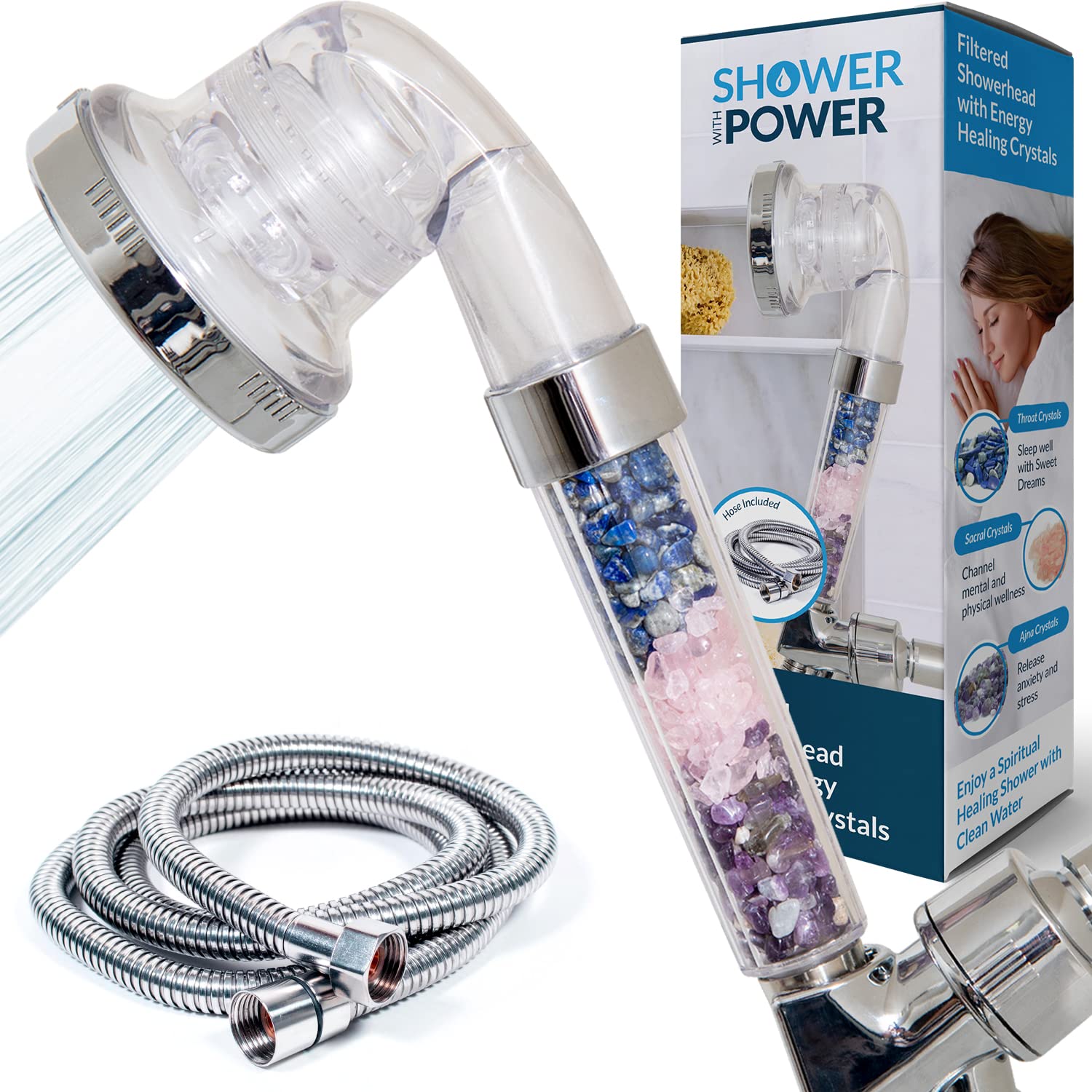 Shower with Power Shower Head with Handheld Showerhead Filter. High ...