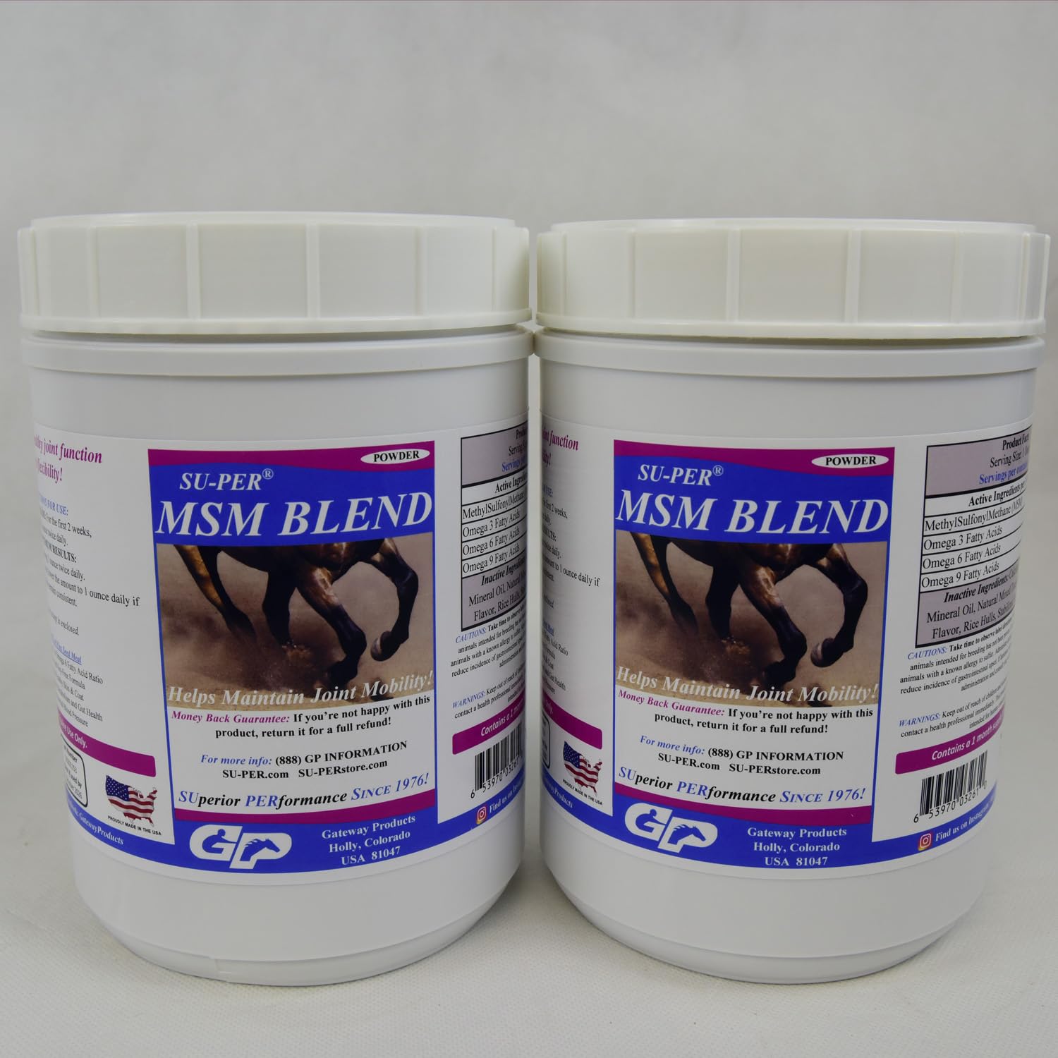 Amazon.com: SU-PER MSM Blend Horse Joint Supplement - Helps Maintain ...