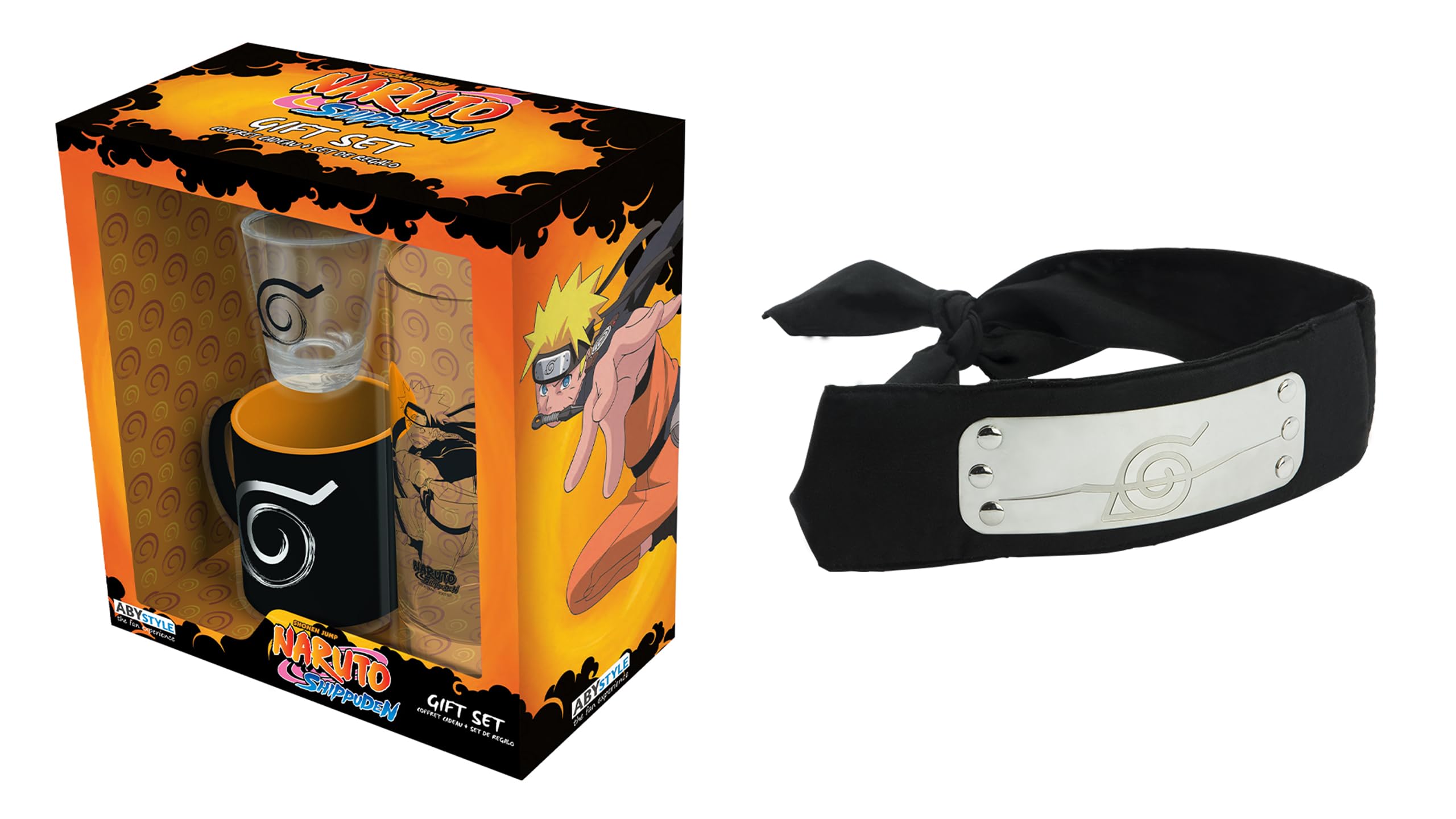 Amazon.com | ABYSTYLE Naruto Shippuden Konoha Gift Set Includes 1 ...