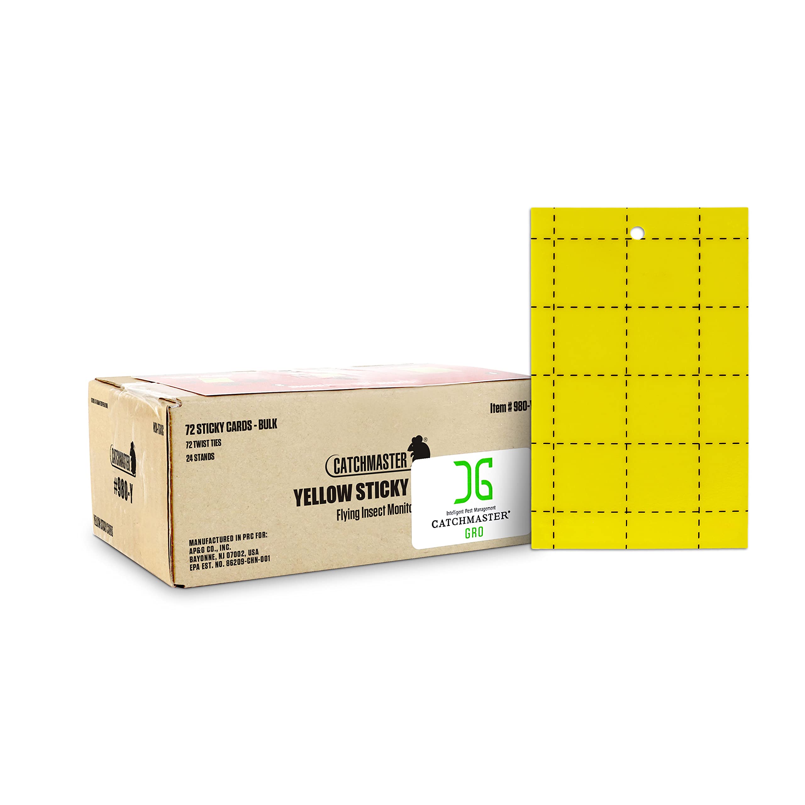 Buy Double-Sided Yellow Sticky Card Insect Trap by Catchmaster - 72 ...