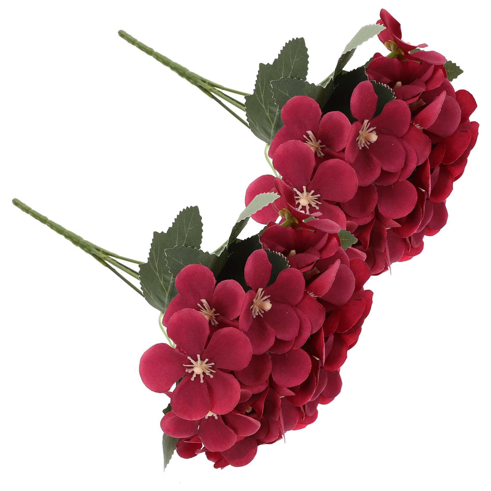 Amazon.com: HOMSFOU 2Pcs Fake Floral Bouquet Artificial Red Flowers ...