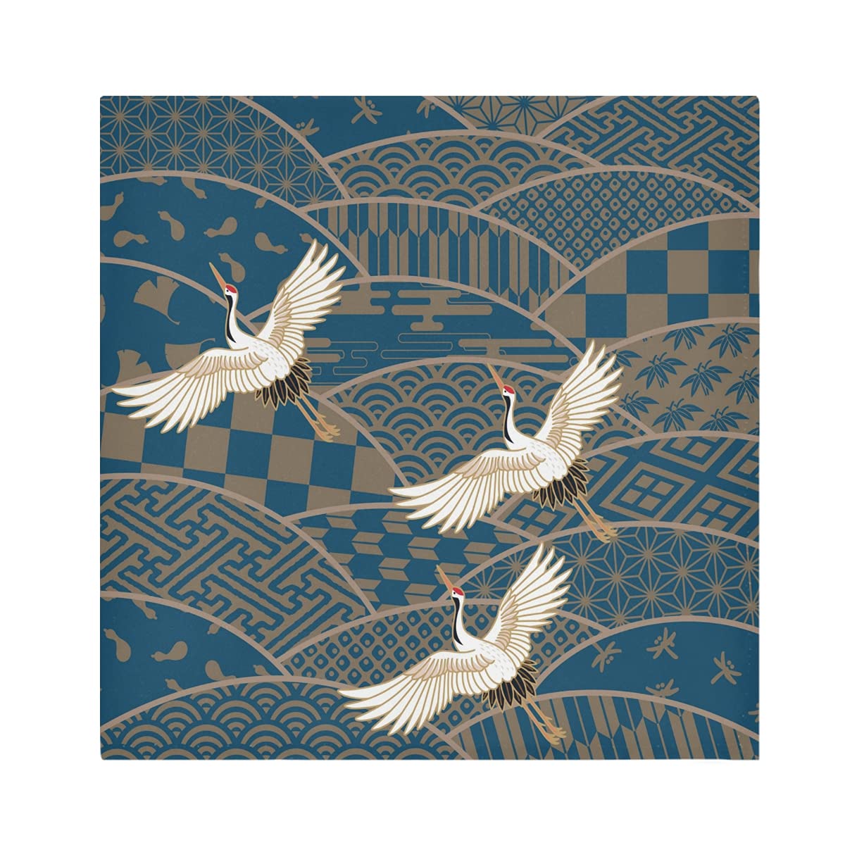 Amazon.com: AUUXVA Table Napkin Cloth Set of 6 Japanese Traditional ...