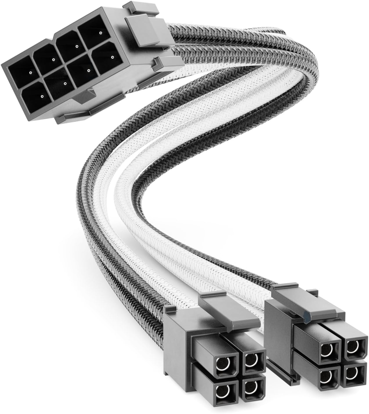 deleyCON 4+4-Pin EPS CPU Prozessor Strom Kabel Intern 30cm - 18 AWG PSU ...