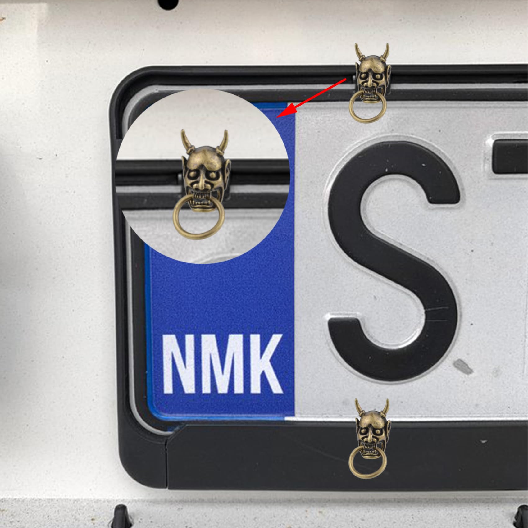 Snapklik.com : License Plate Fasteners,Copper Shape License Plate ...