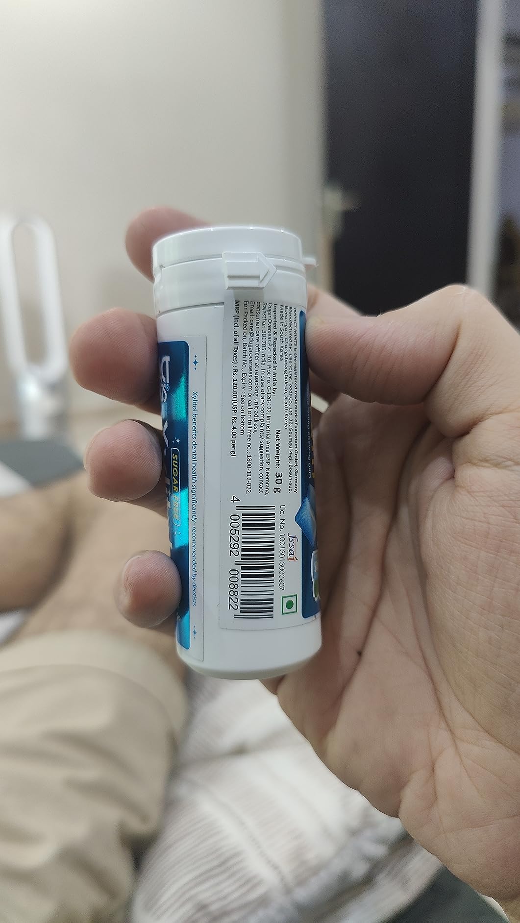 Impact Mints Sugar Free Xylitol Chewing Gum Lemon & Mint Flavour 30g ...