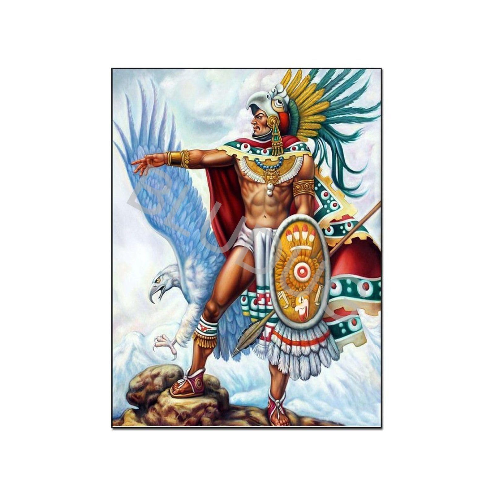 Famous Aztec Warrior Painting