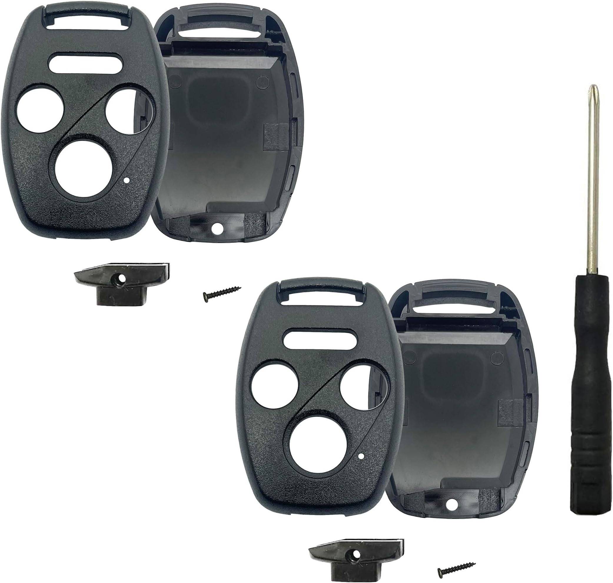 Amazon.com: 2 Keyless Replacement Key Shell Case for 3-Button Remote ...