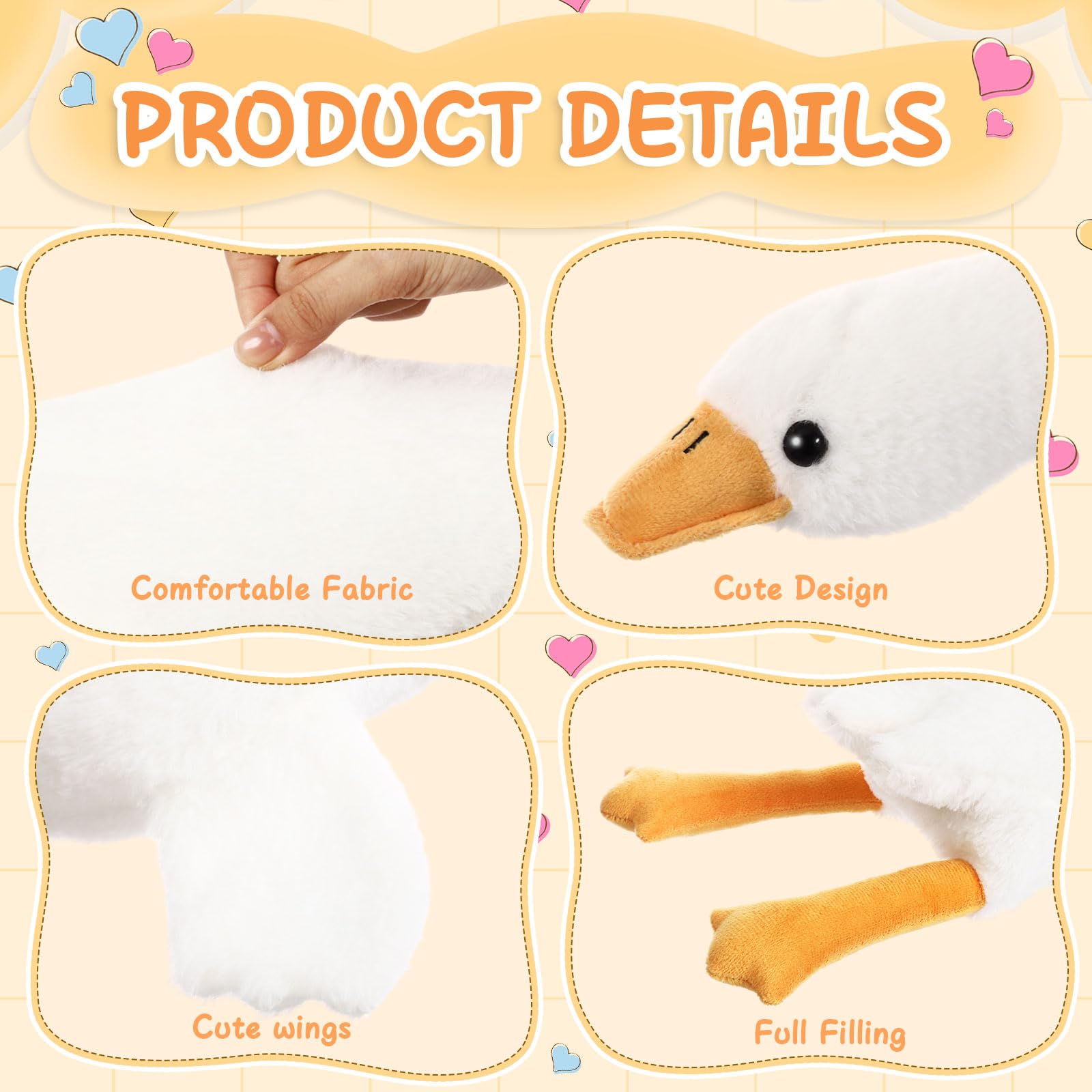 Snapklik.com : Lenwen 20 Inch Giant Goose Stuffed Animal Large Stuffed ...