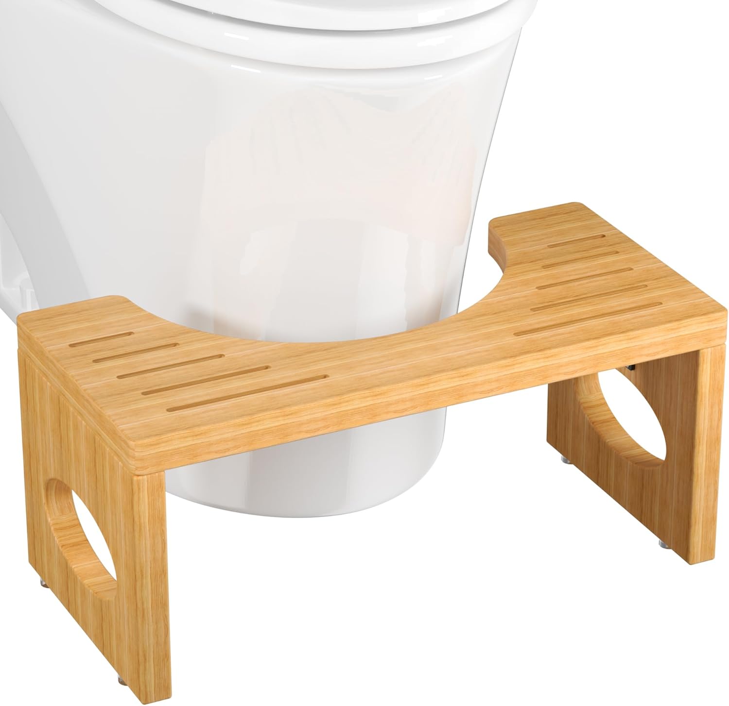 Amazon.com: ROMGUAR CRAFT 7 Inch Bamboo Toilet Stool, Foldable Poop ...