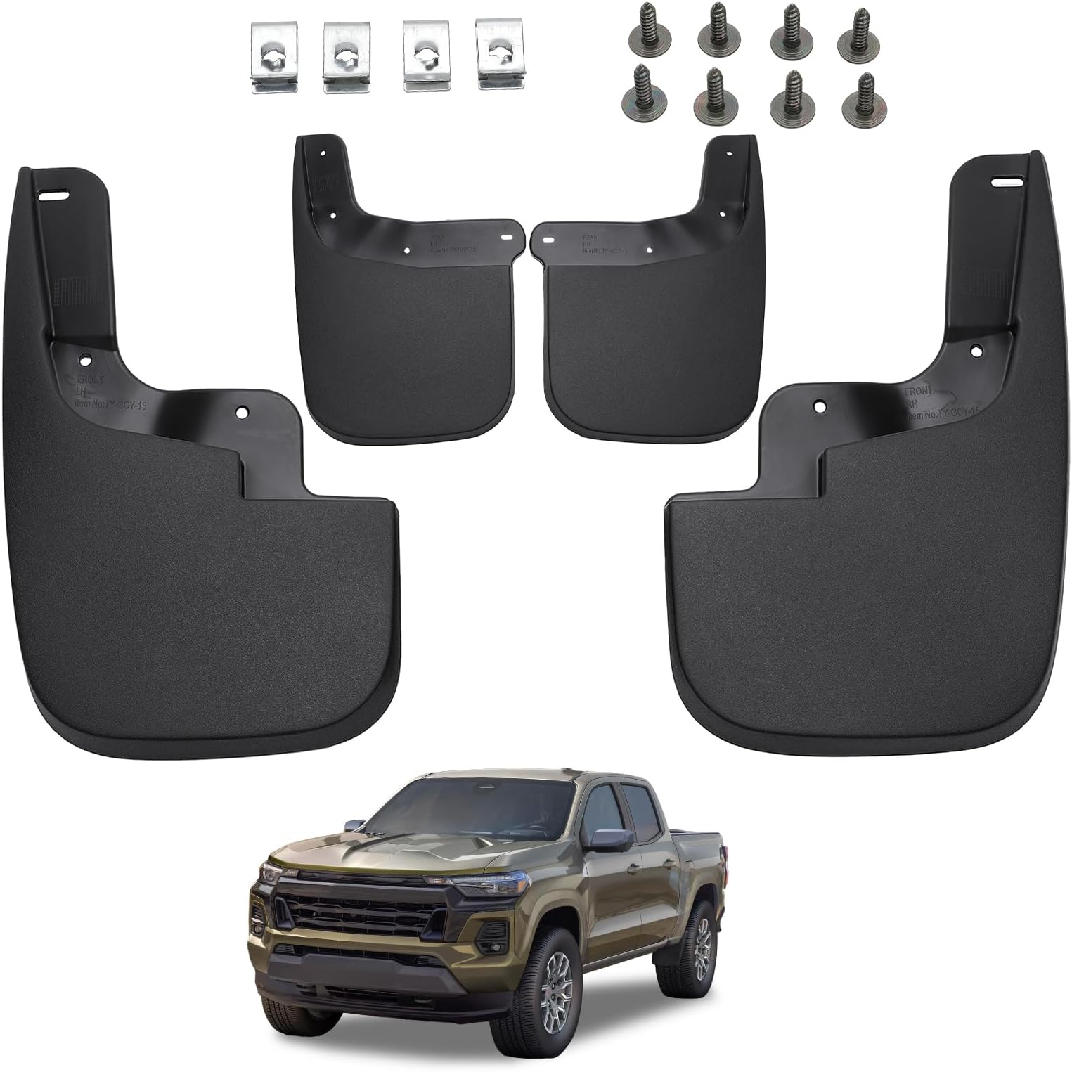 Tecoom Mud Flaps for Chevy Colorado/GMC Canyon Without Flares 2015-2022 ...