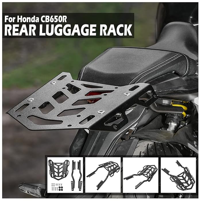 Buy Motorcycle Rear Luggage Cargo Rack Extended Shelf Bar Carrier Top ...