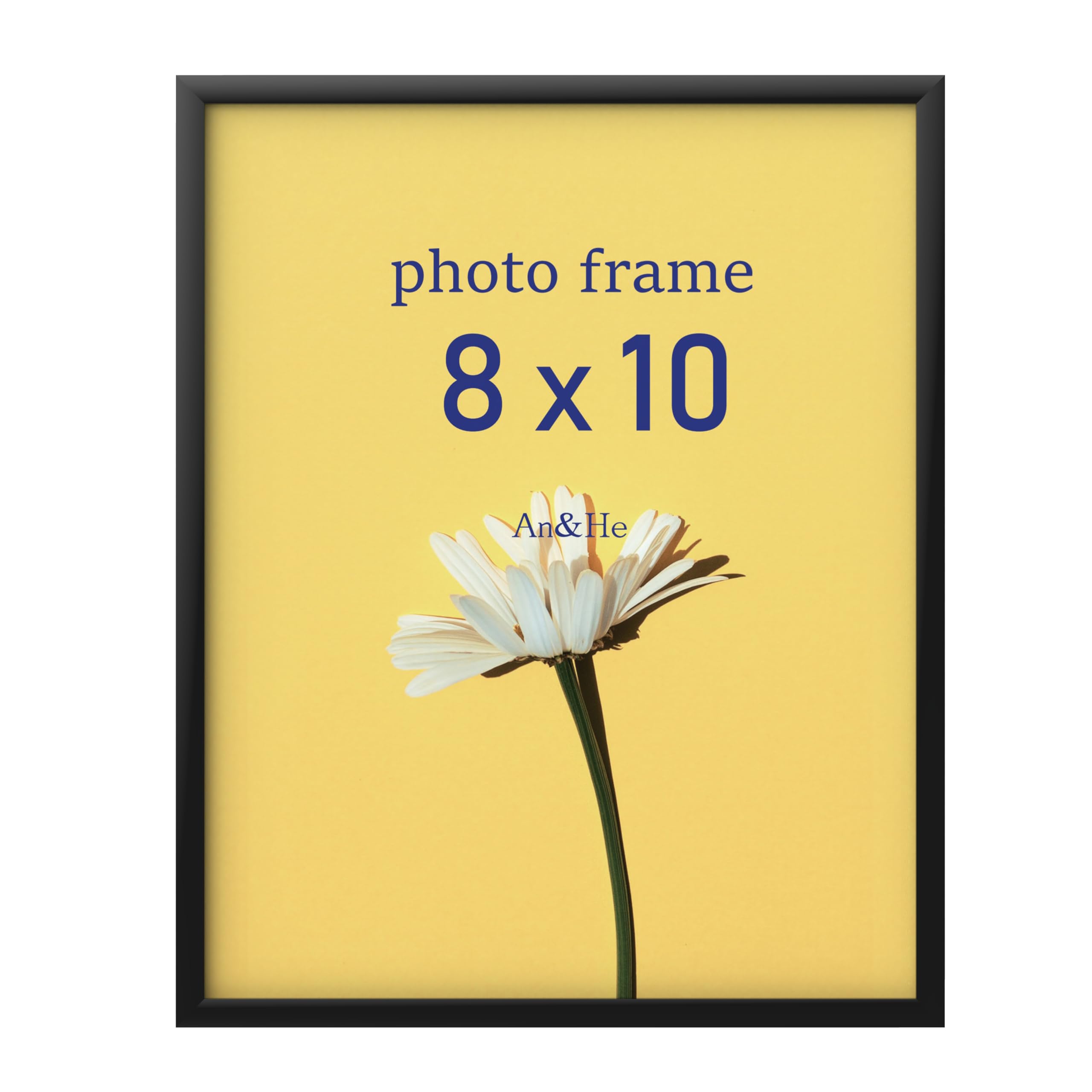 Amazon.com - An&He 8 x 10 Picture Frame Set of 1, Black Photo Frame ...