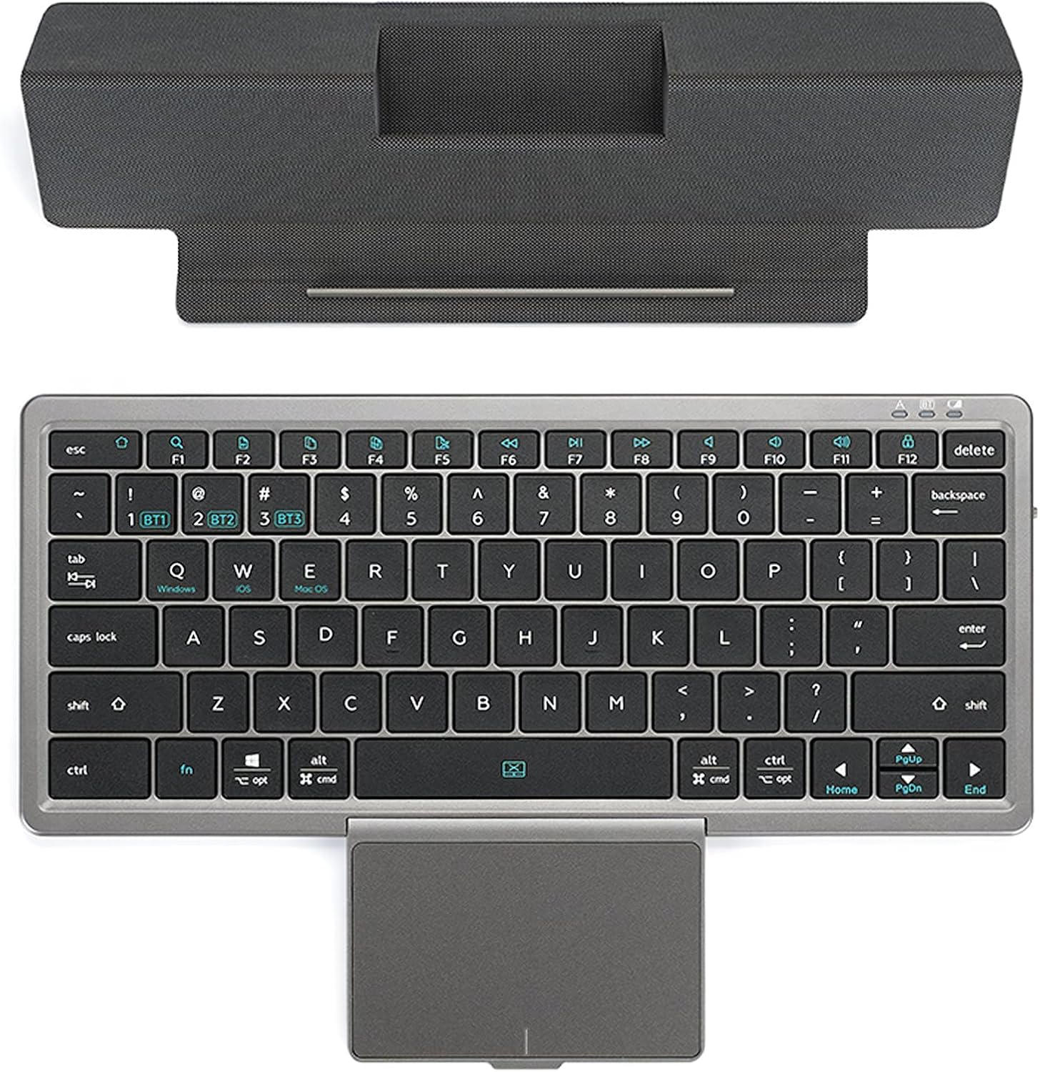 Full Size Wireless Bluetooth Keyboard, (Sync Up to 3 Devices) Portable ...