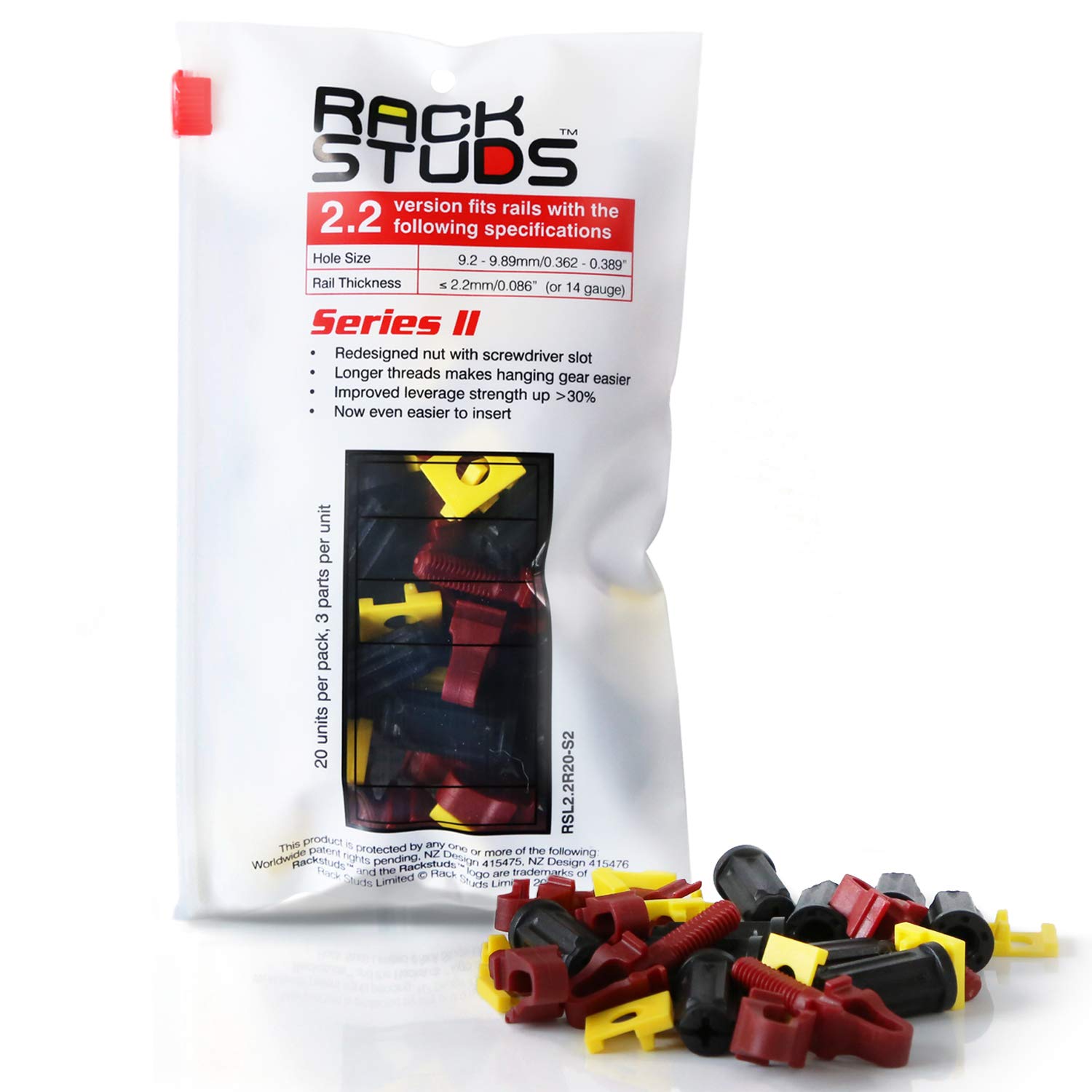 Buy Rackstuds R20 Rack Solution Series II – No More Cage Nuts! The ...